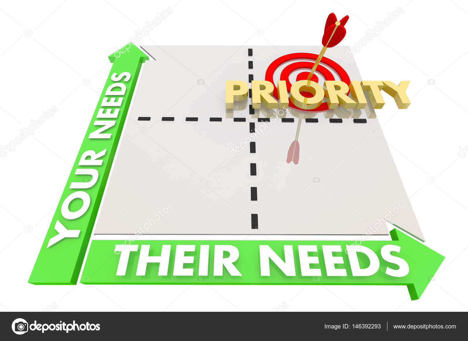 Graph with arrows, words and aim Stock Photo by ©iqoncept 146392293