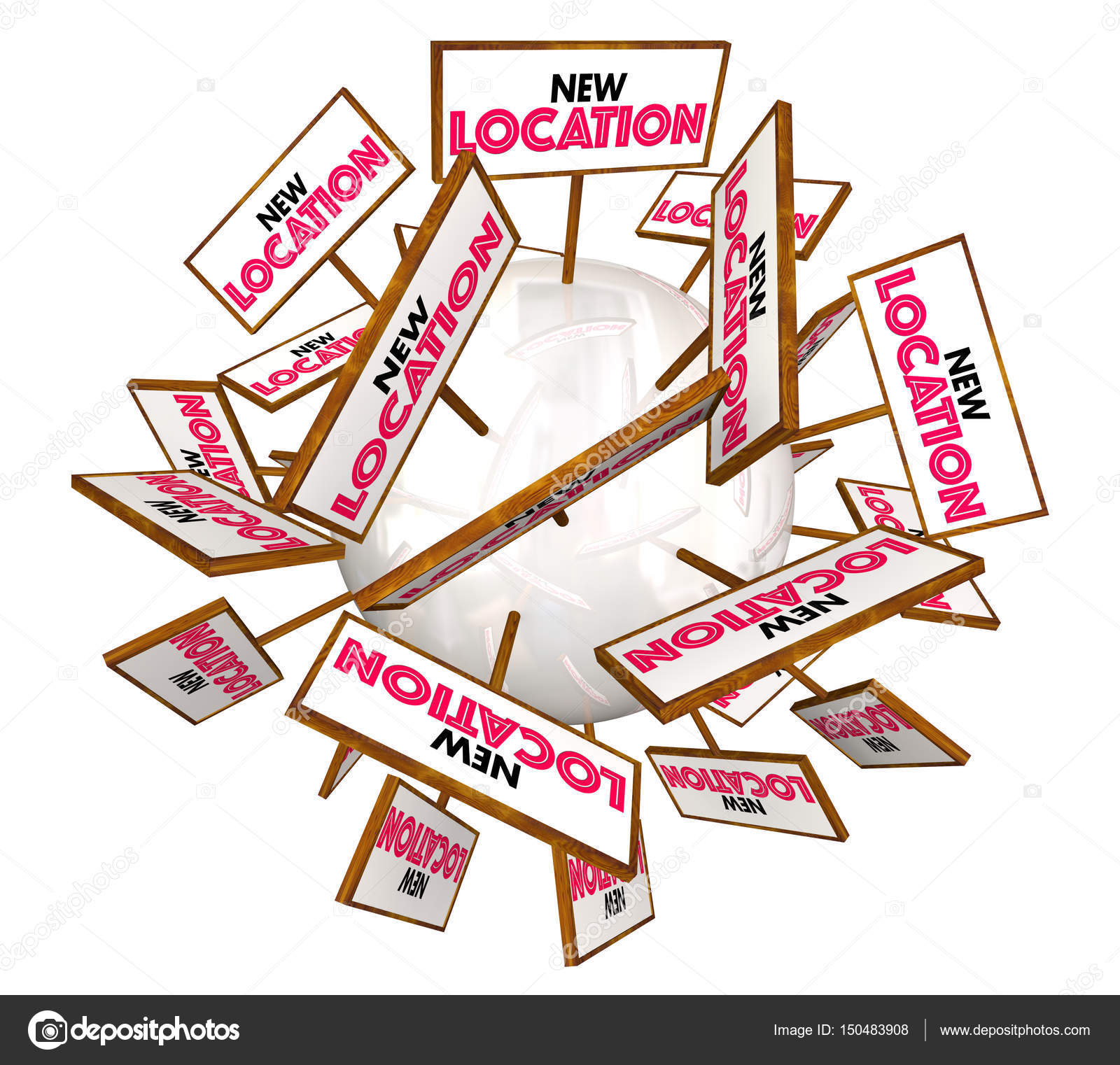 Photos: new location image | New Location signs — Stock Photo ...