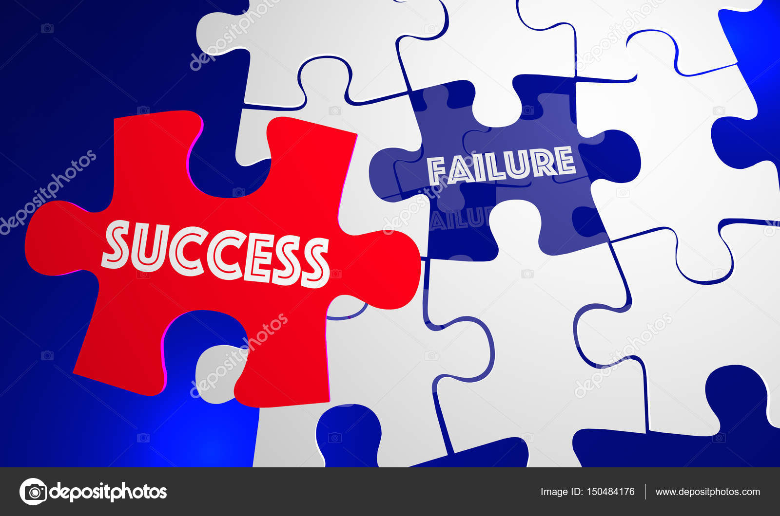 Success Vs Failure Words Puzzle Stock Photo by ©iqoncept 150484176