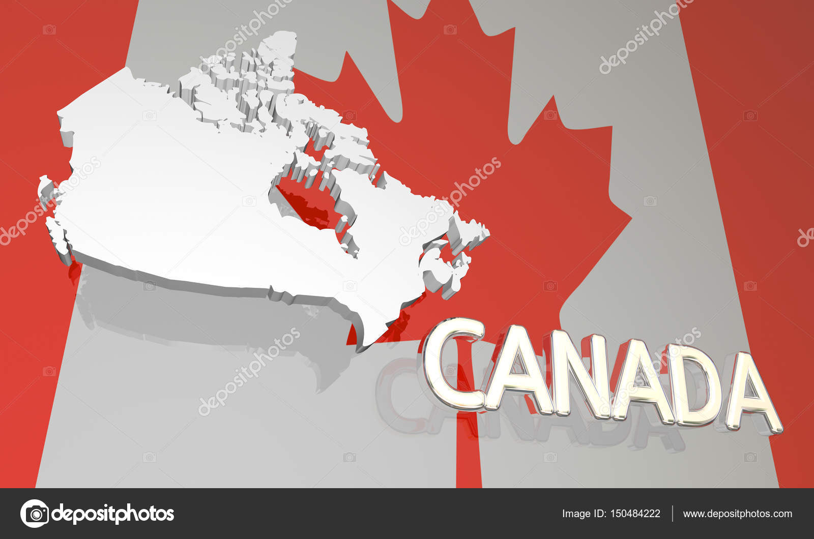 Canada Country Nation Map Stock Photo by ©iqoncept 150484222