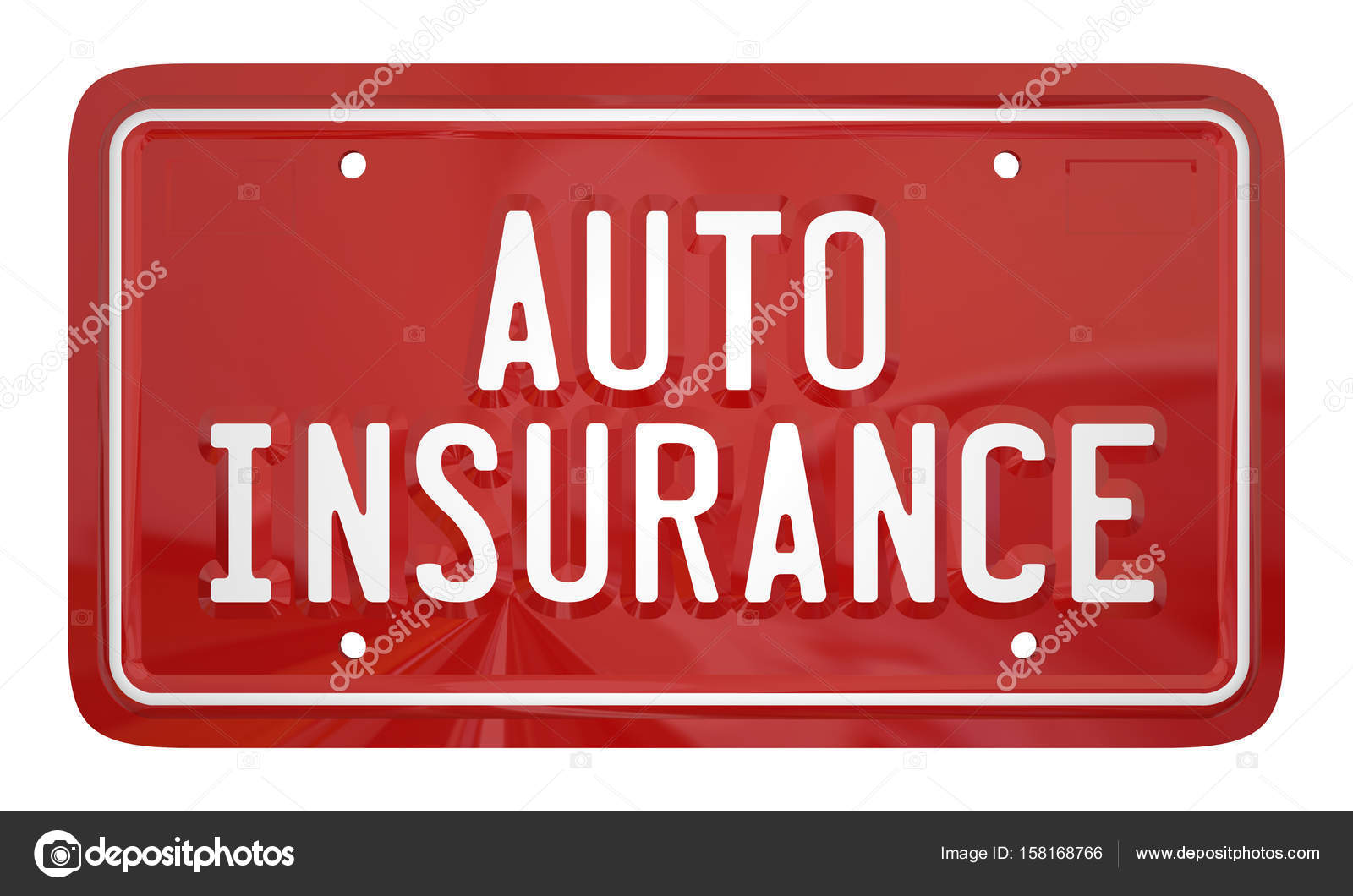 Car plate with text auto Insurance Stock Photo by ©iqoncept 158168766