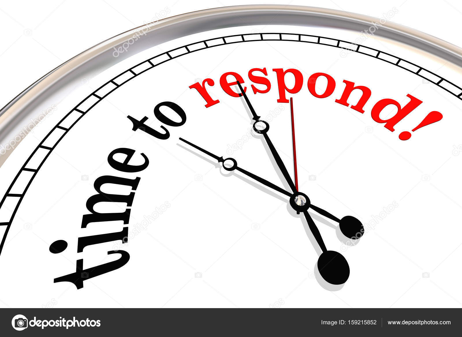 Time to Respond Clock Stock Photo by ©iqoncept 159215852