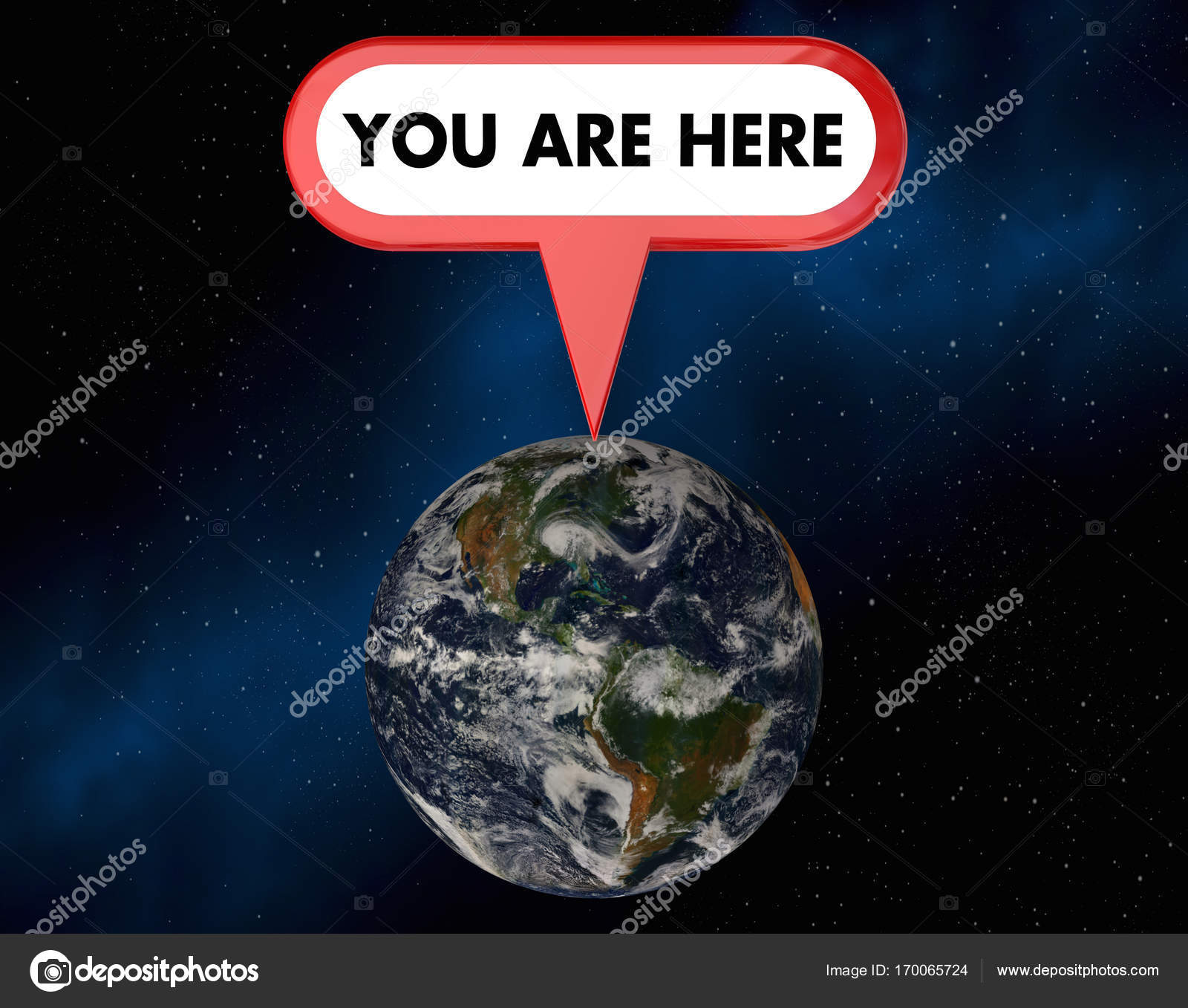 You Are Here Planet Earth — Stock Photo © iqoncept #170065724