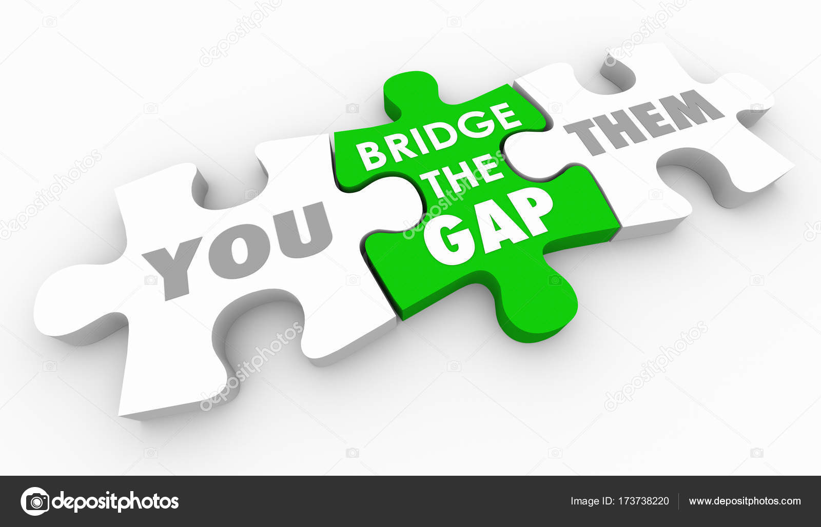 Bridge the Gap Between You and Them Close — Stock Photo © iqoncept ...