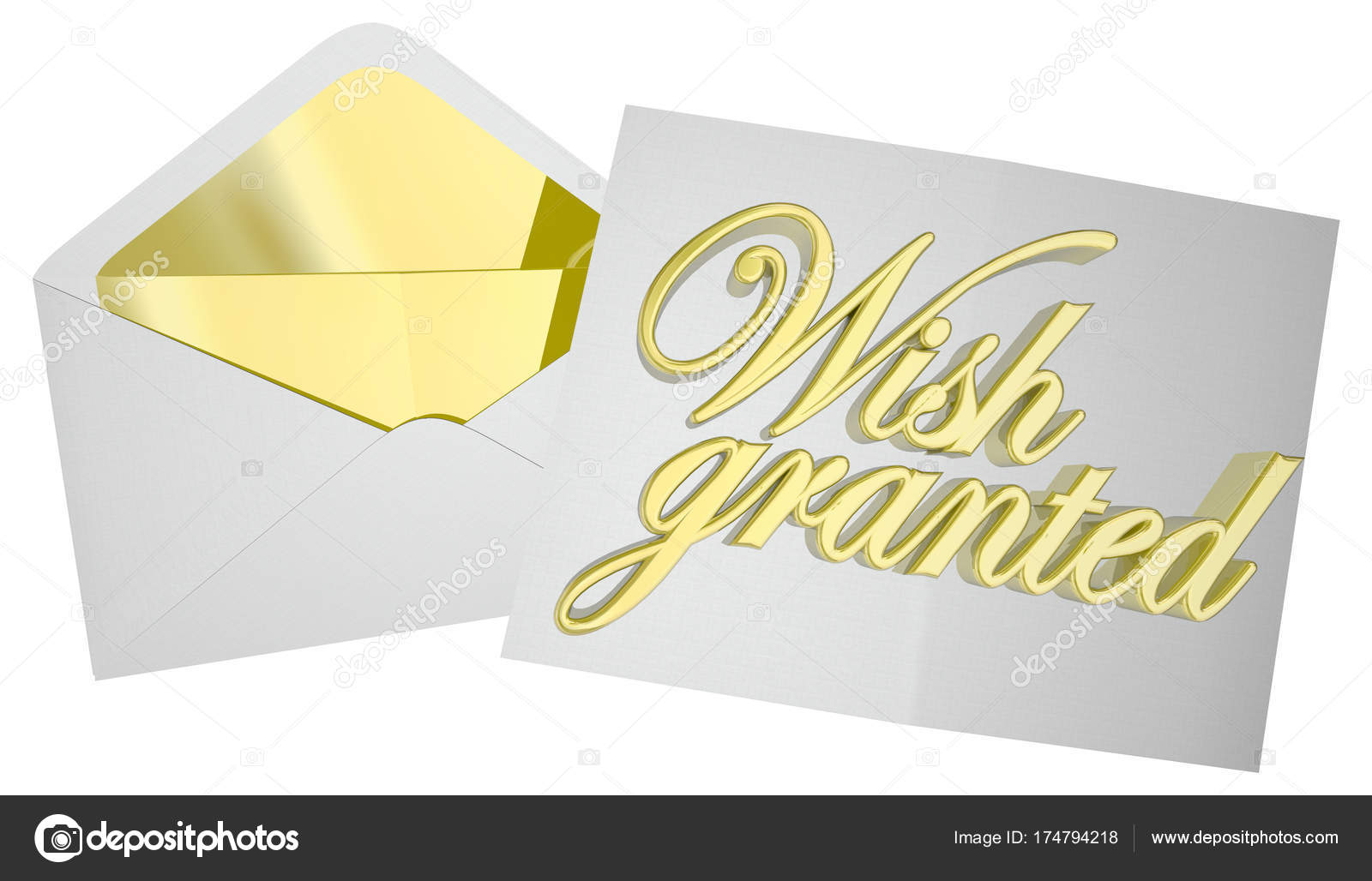 Wish Granted Dream Fulfilled Envelope Letter Stock Photo by ©iqoncept ...