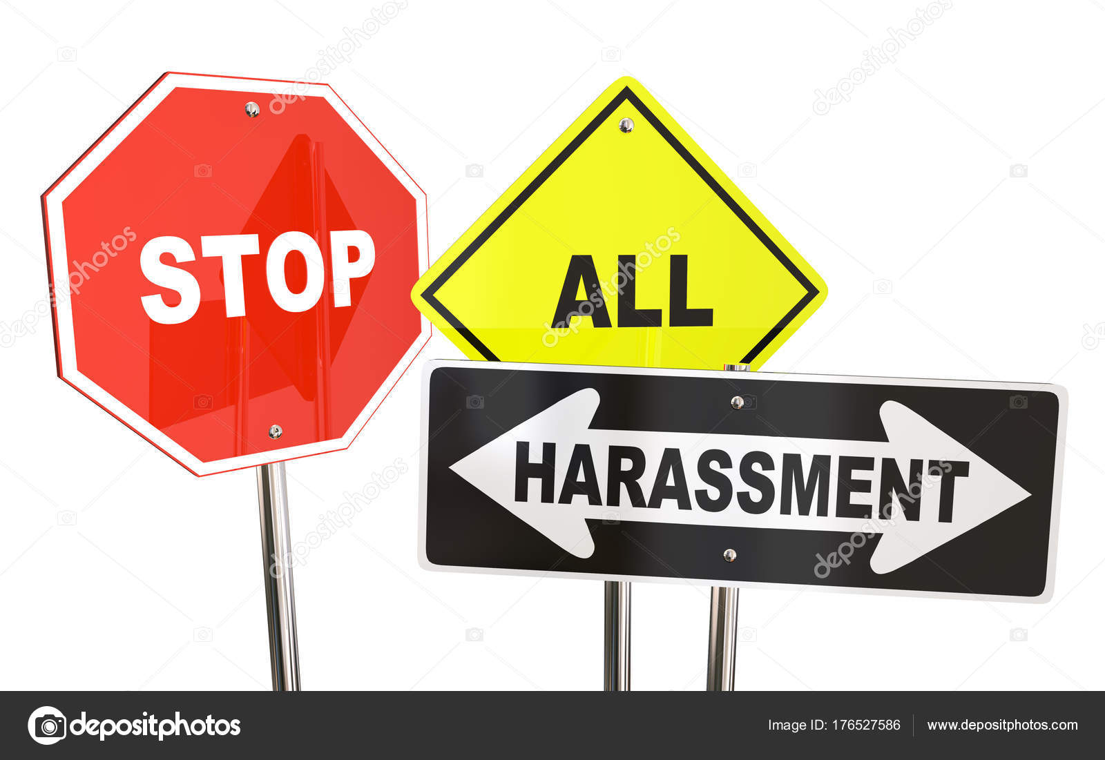Stop All Harassment Abuse Road Signs Stock Photo by ©iqoncept 176527586