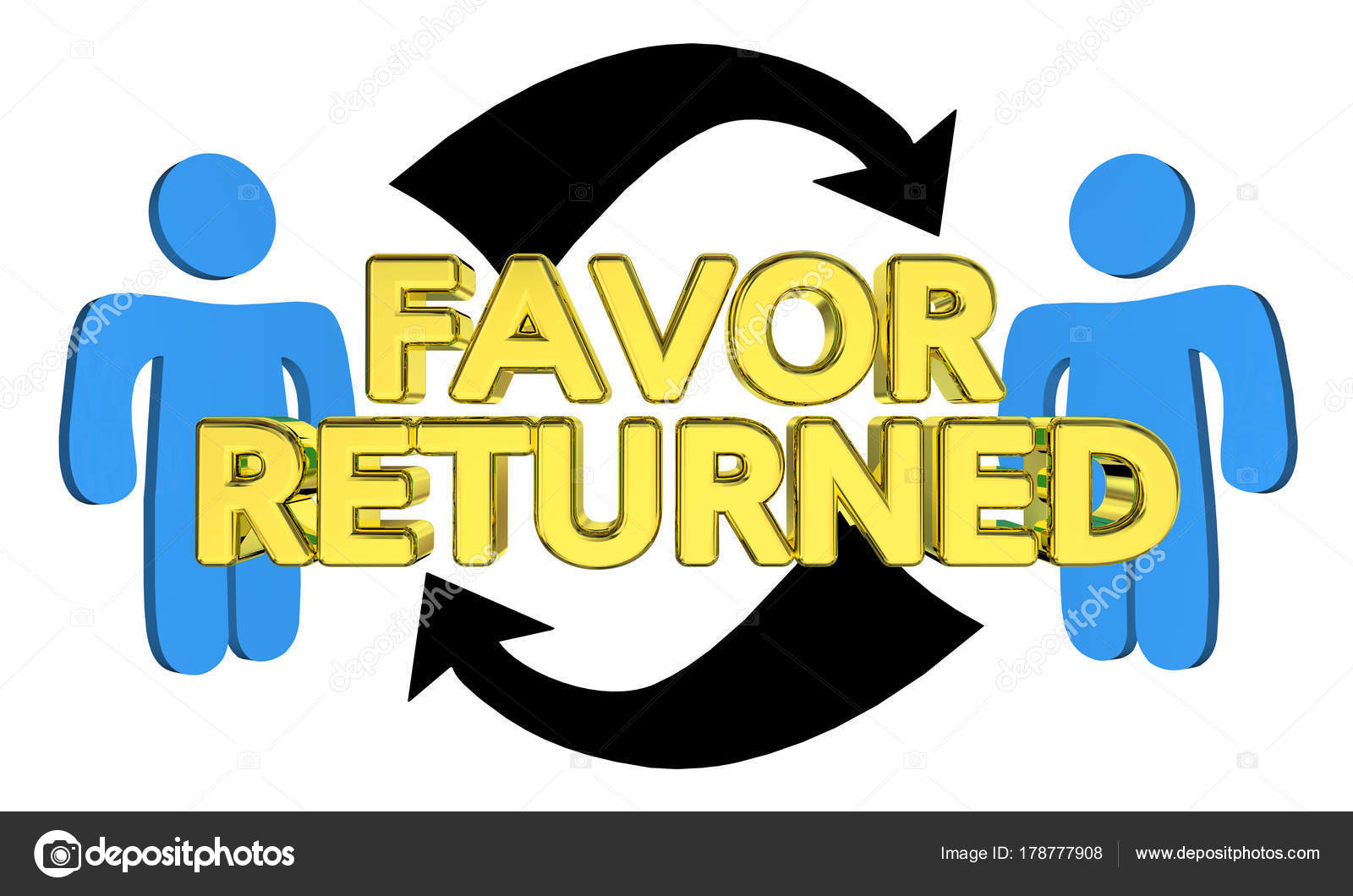 Favor Returned Illustration Stock Illustration by ©iqoncept #178777908