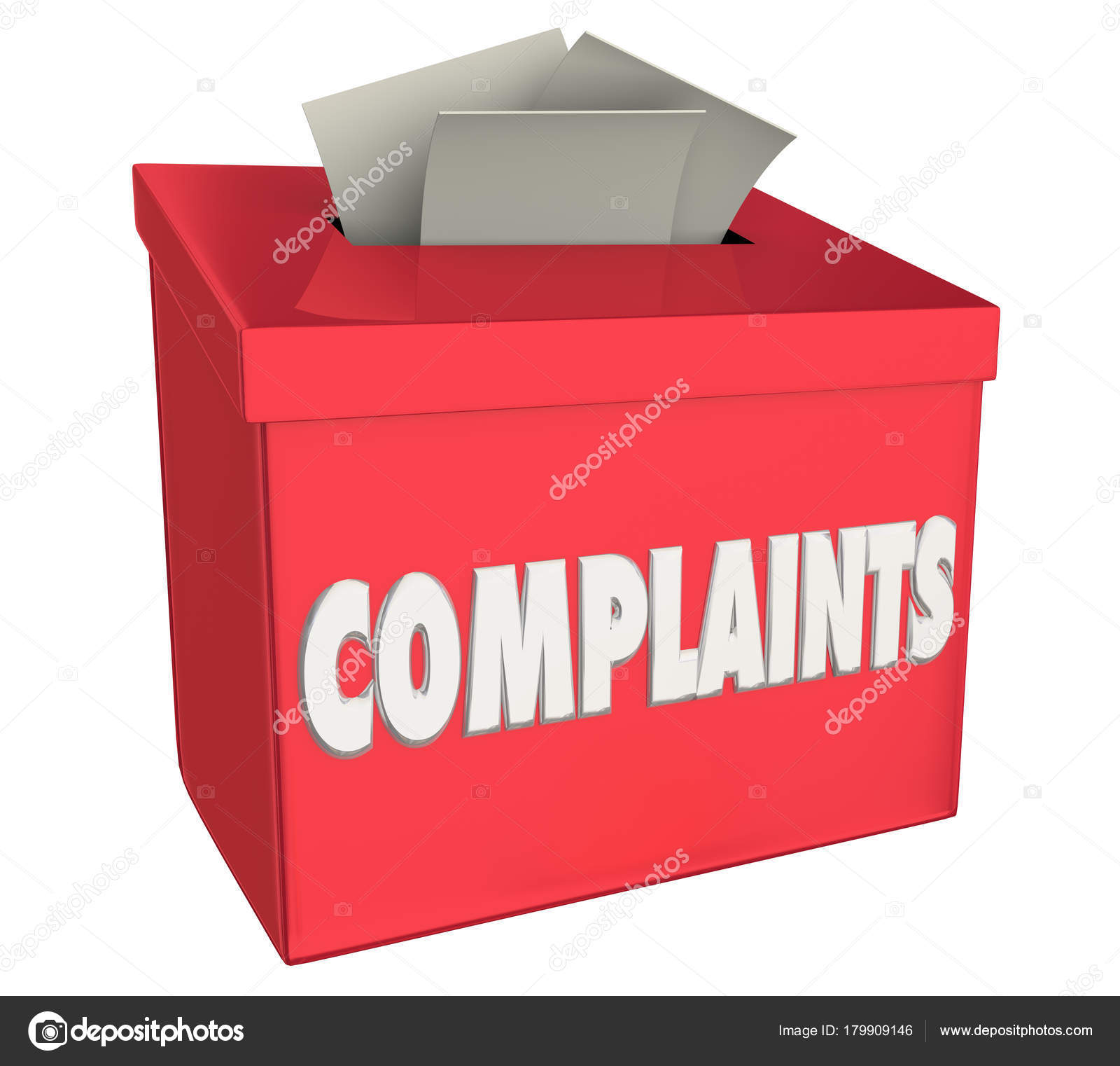 Complaints Comments Bad Negative Feedback Box Illustration Stock ...