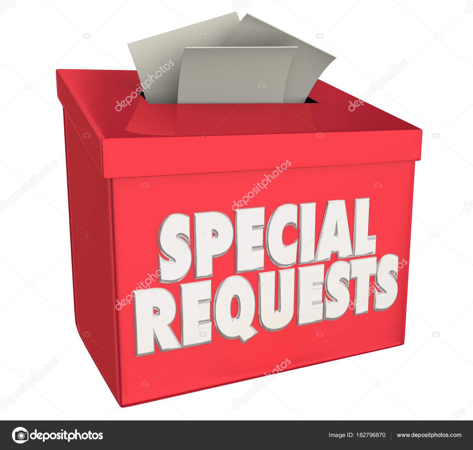 Box Collecting Special Requests Illustration — Stock Photo © iqoncept #182796870