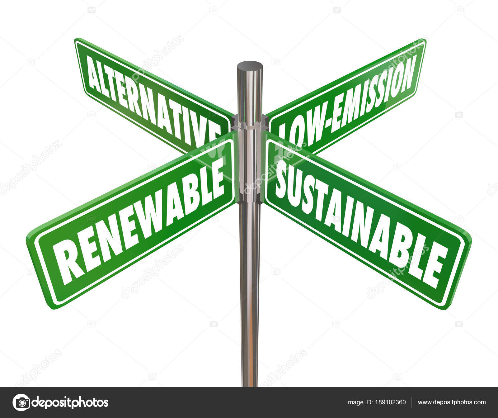 Renewable Sustainable Alternative Low Emission Fuel Signs Illustration ...