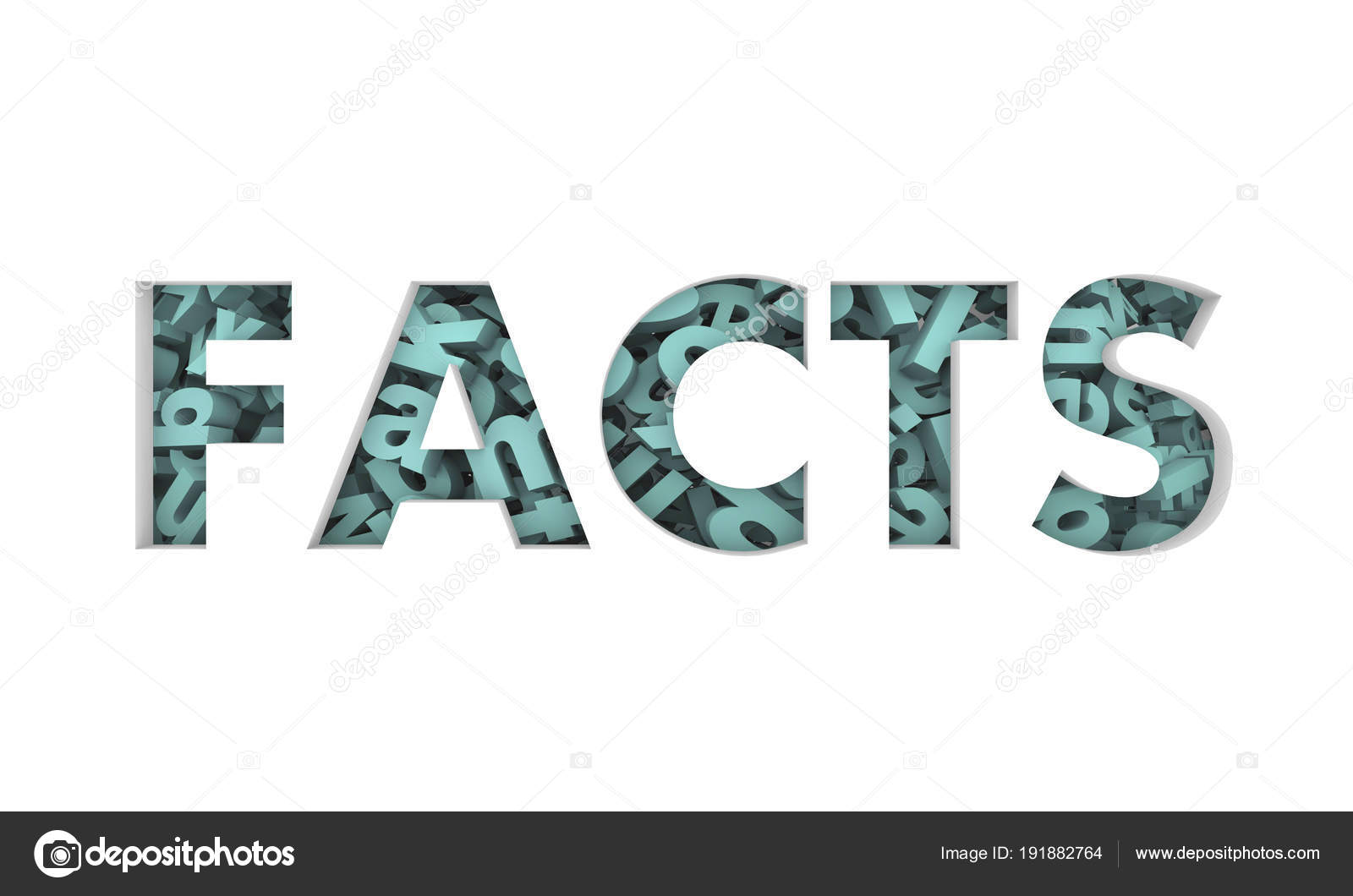 Facts Word Letters Background Research Findings Info Illustration ...