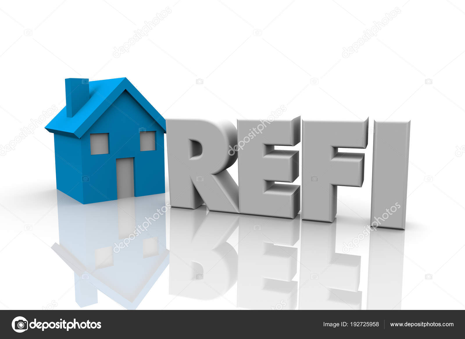 Refi Lettering House Icon Illustration — Stock Photo © iqoncept #192725958
