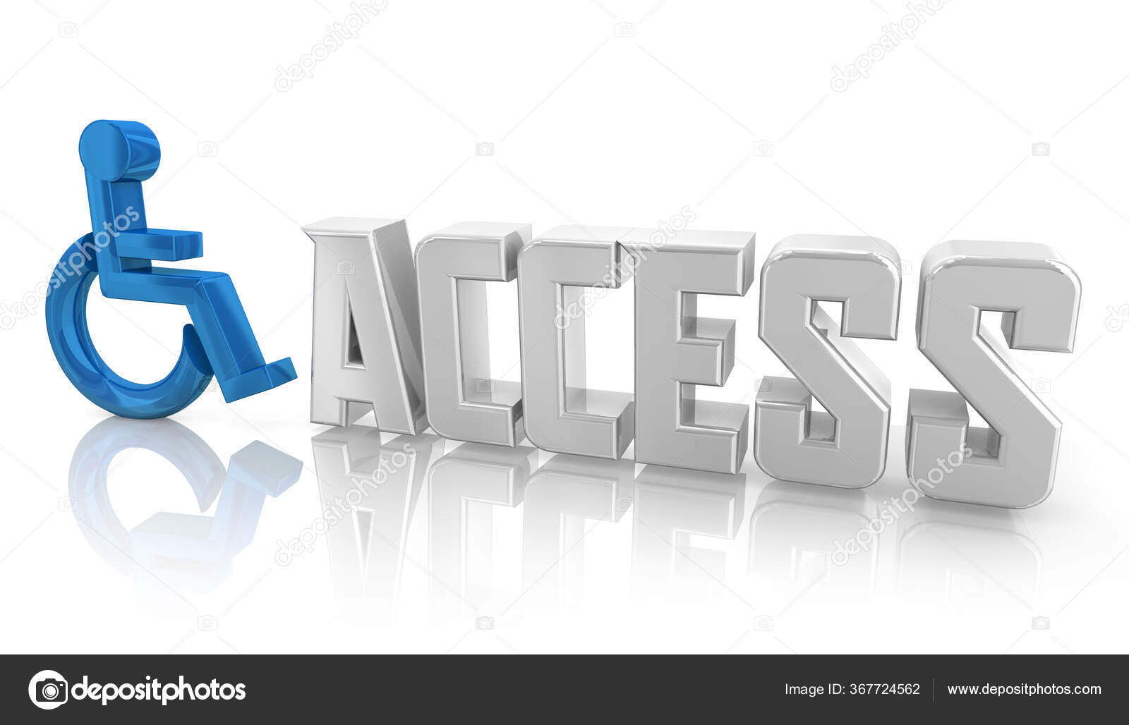 Disabled Handicapped Access Wheelchair Symbol Accessible Entry Mobility ...