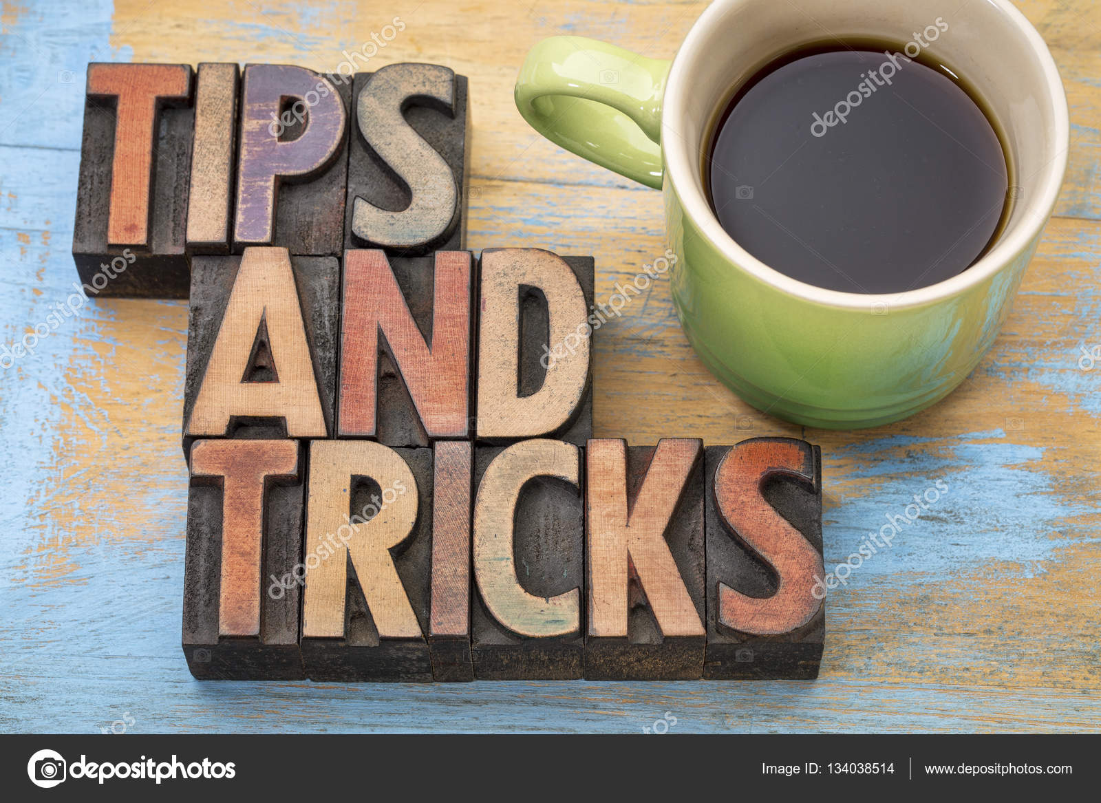 Tips and tricks word abstract in wood type Stock Photo by ©PixelsAway 134038514