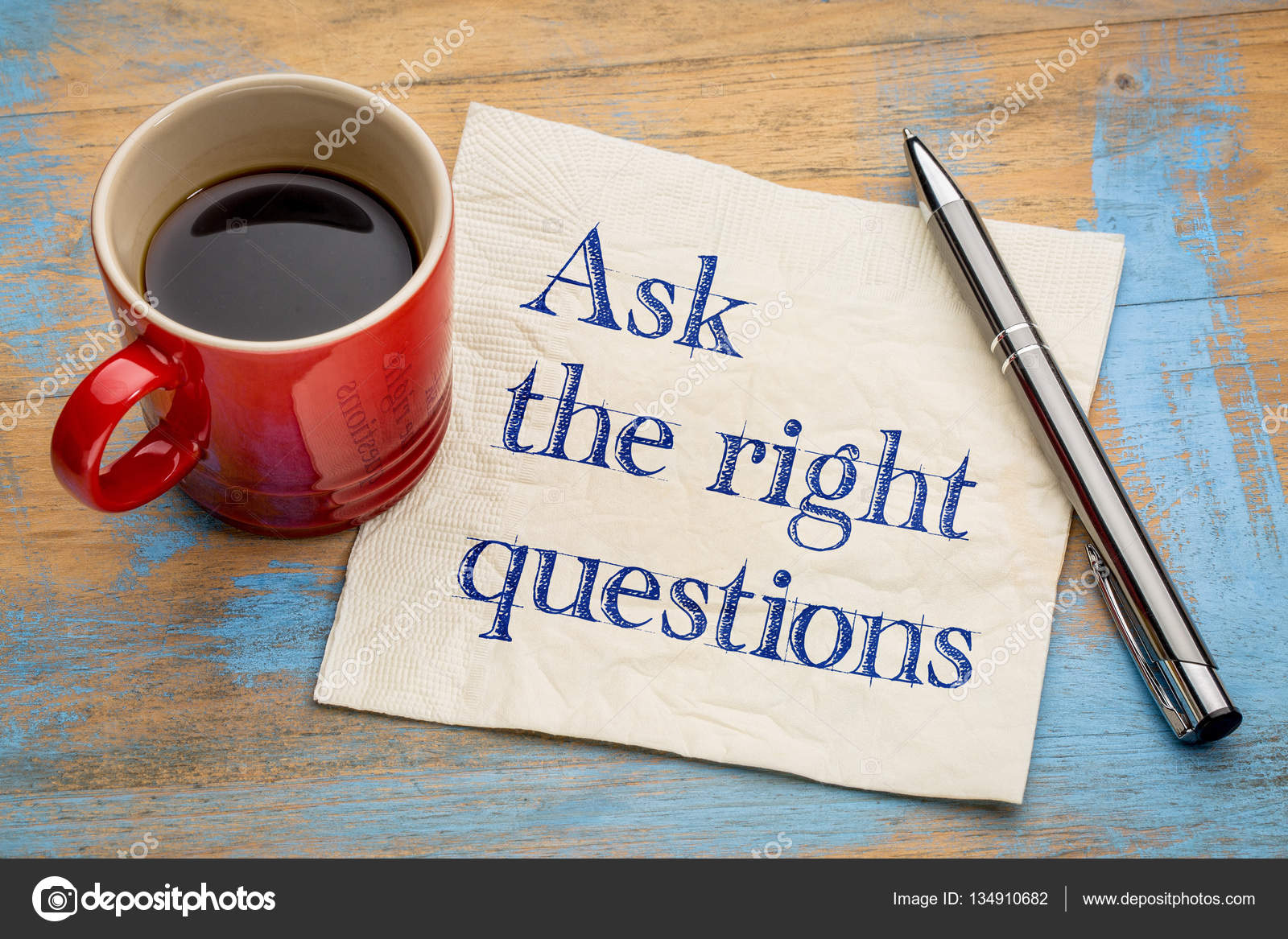 Ask the right questions — Stock Photo © PixelsAway #134910682