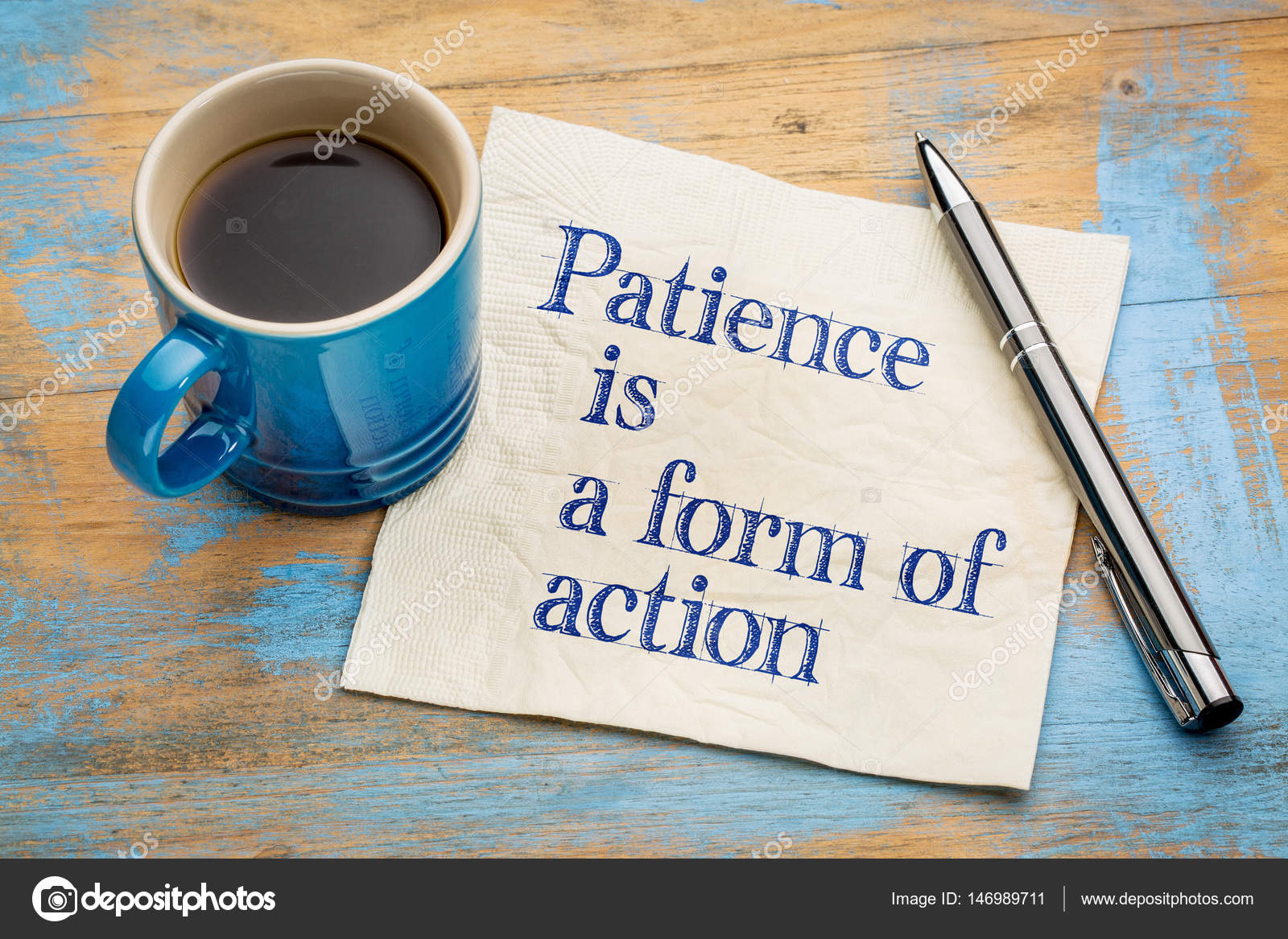 Patience is a form of action — Stock Photo © PixelsAway #146989711