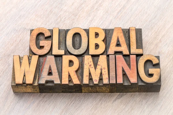global warming word abstract in wood type - Stock Image - Everypixel