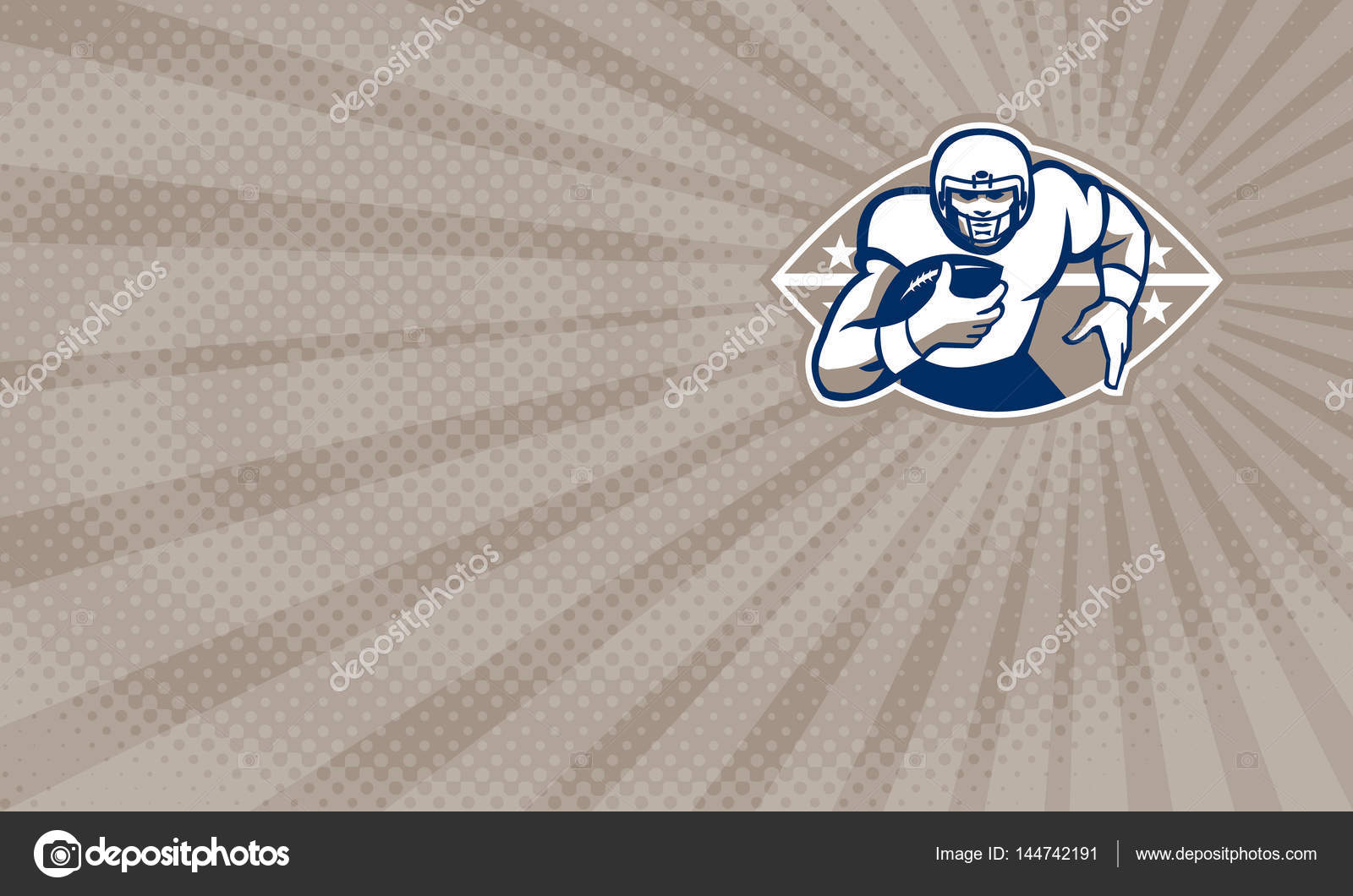 Running Back Training Business card — Stock Photo © patrimonio #144742191