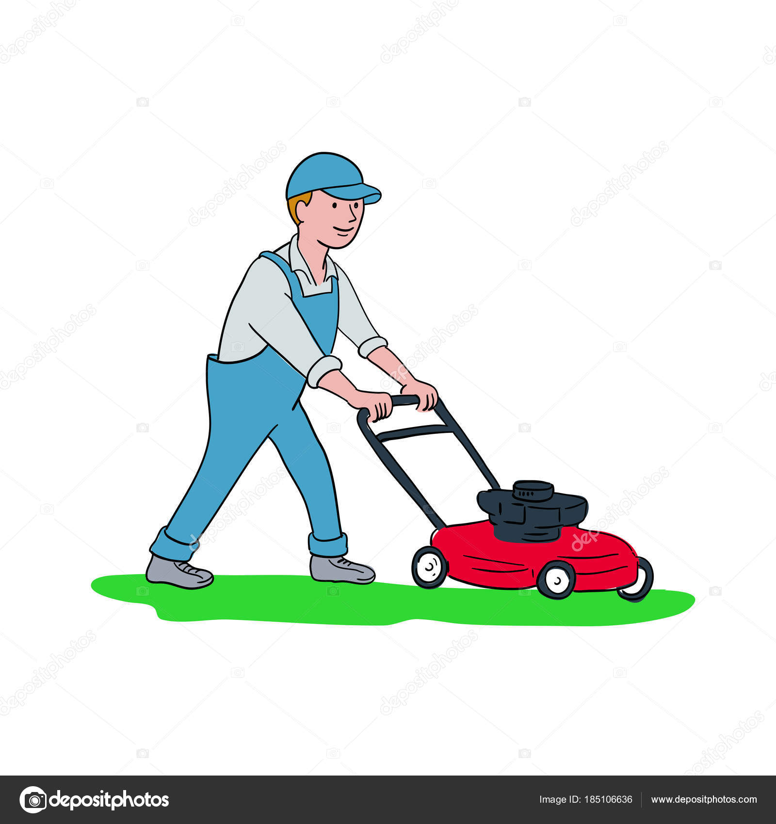 Imágenes De Dibujos Animados De Cortadoras De Césped Para Descargar Gratis