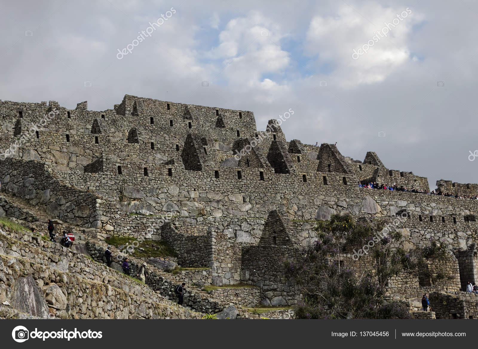 Stone Works Machu Picchu Peru South America Stock Photo by ©jeffwqc ...