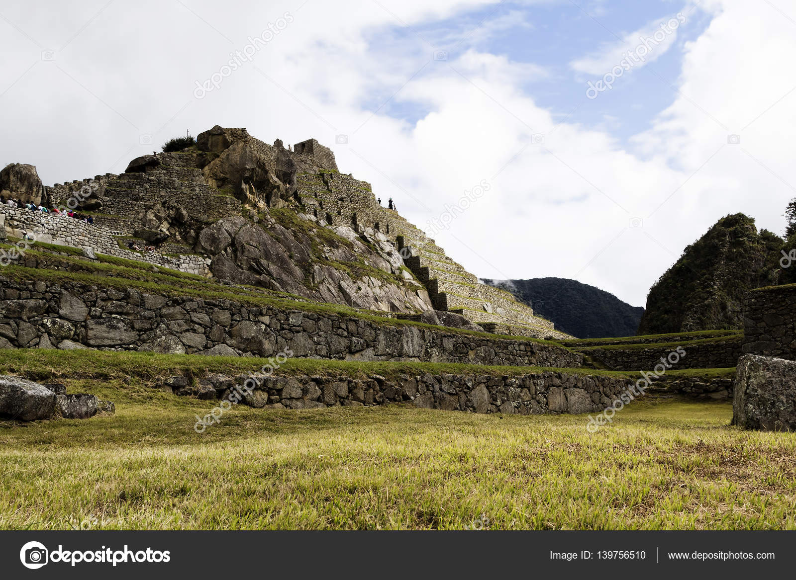 Stone Walls Machu Picchu Peru South America — Stock Editorial Photo ...