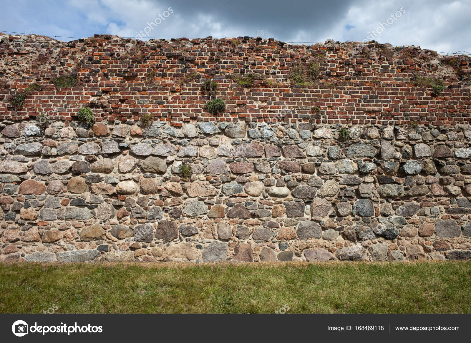 Medieval Castle Wall Background Stock Photo by ©rognar 168469118