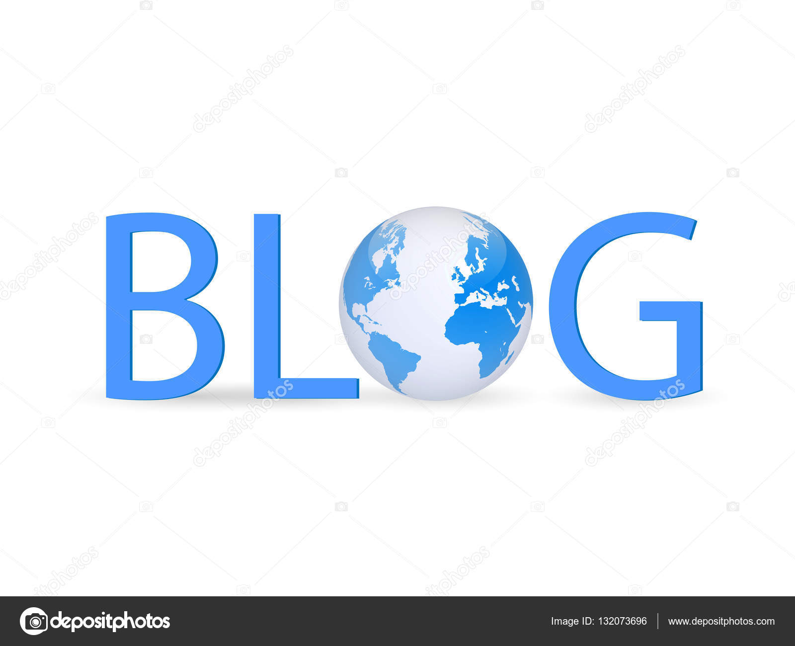 Blog Globe Illustration Stock Vector by ©nmarques74 132073696