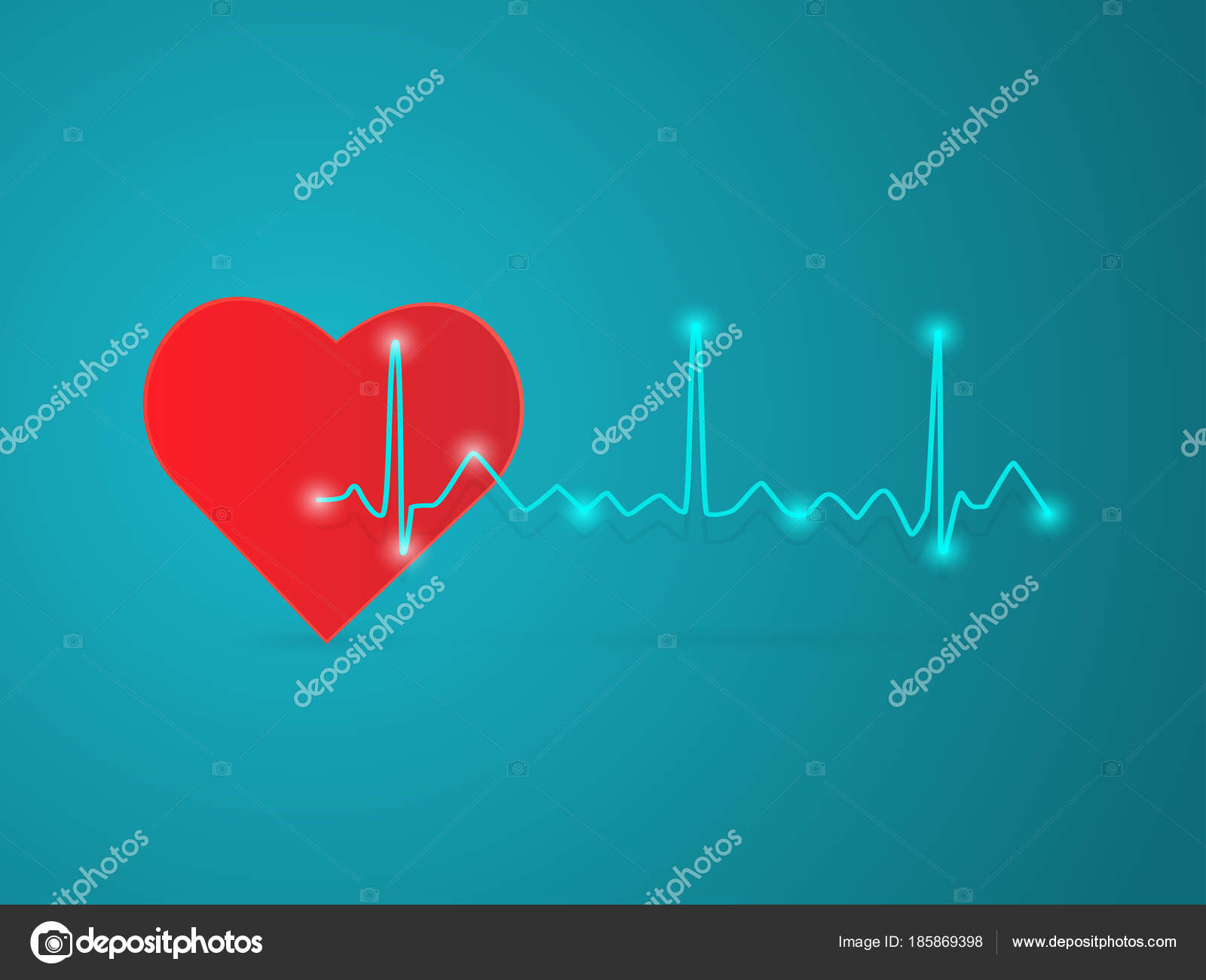 Heart Wave Illustration Stock Vector Image by ©nmarques74 #185869398