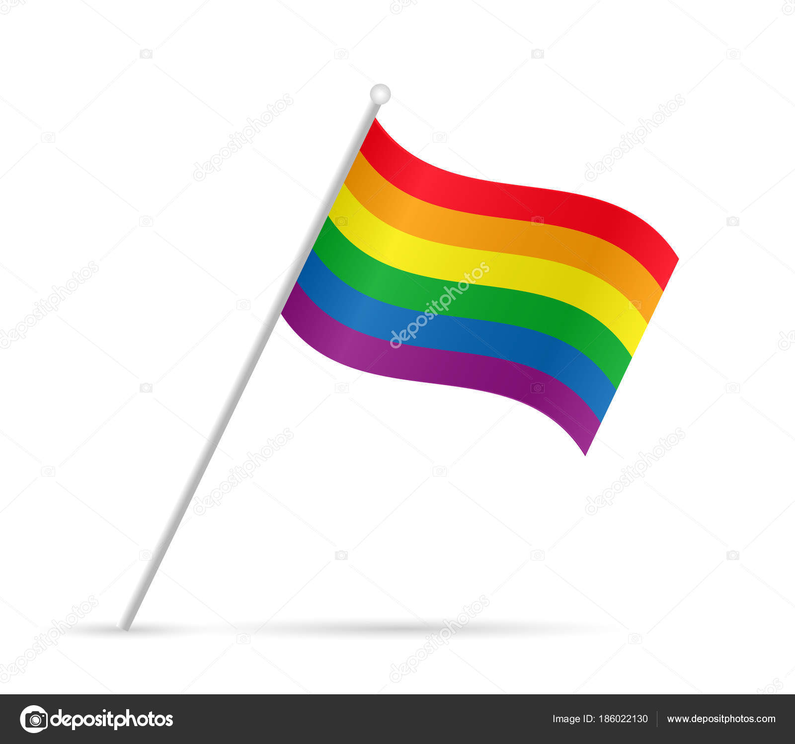 Gay Pride Flag Illustration Stock Vector Image by ©nmarques74 #186022130