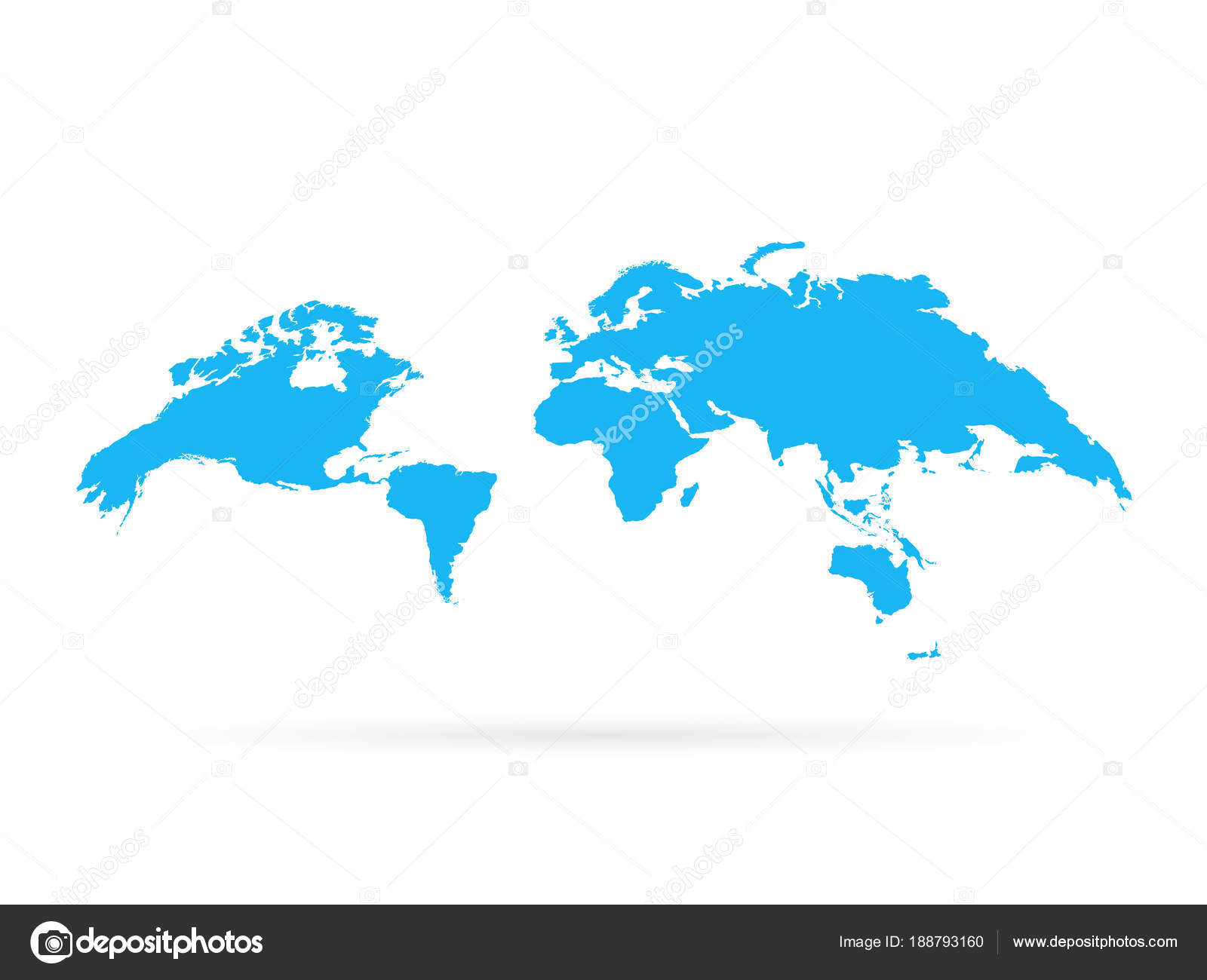 Ilustración del mapa mundial Vector de stock por ©nmarques74 188793160