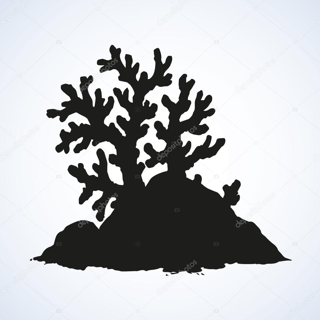 Corals of stones. Vector drawing Stock Vector by ©Marinka 127135824