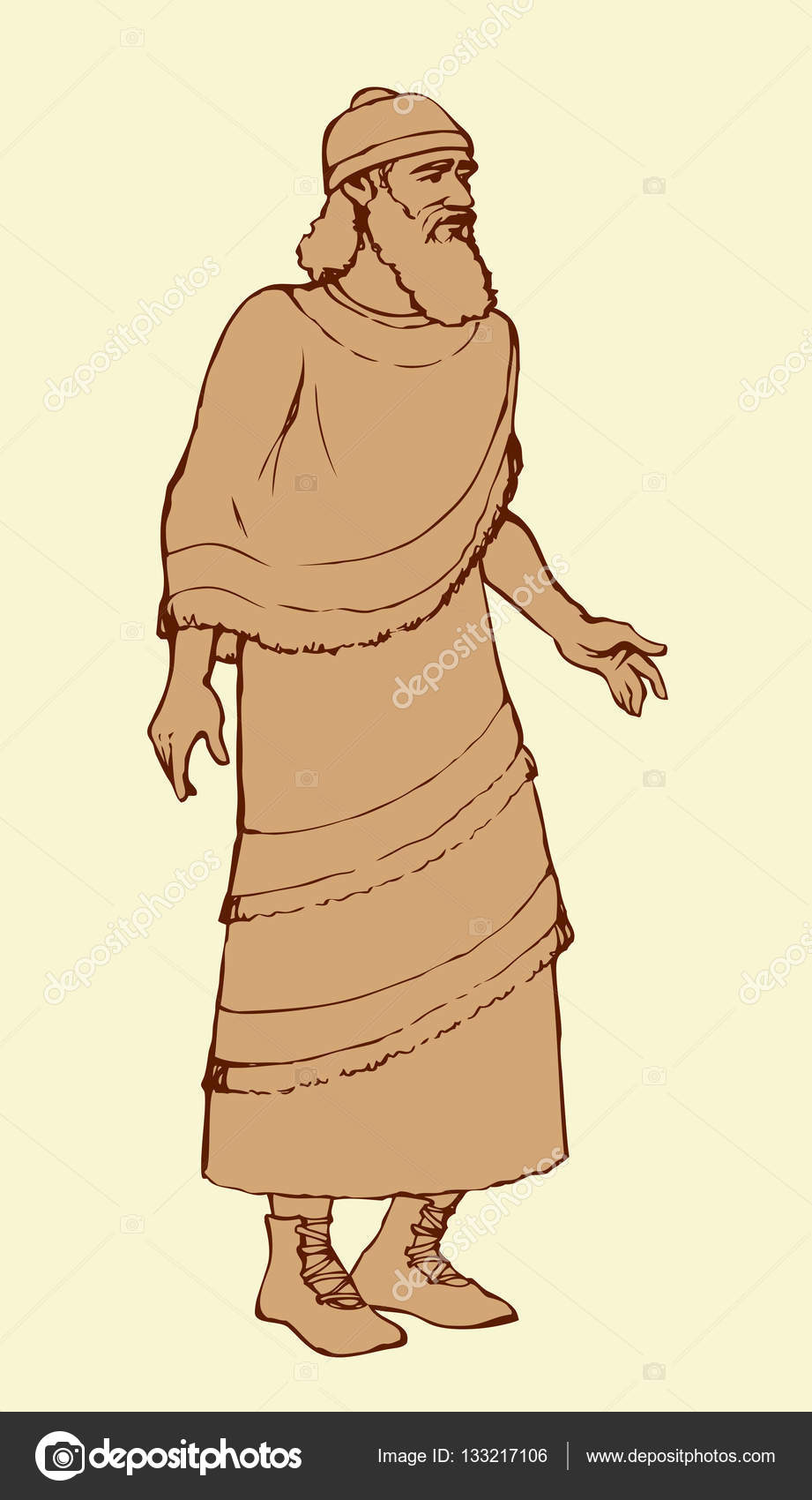 Assyrian, vector illustration — Stock Vector © Marinka #133217106