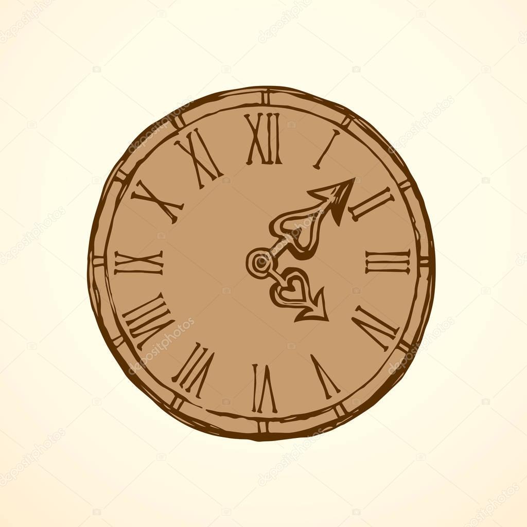 Reloj. Dibujo vectorial 2022