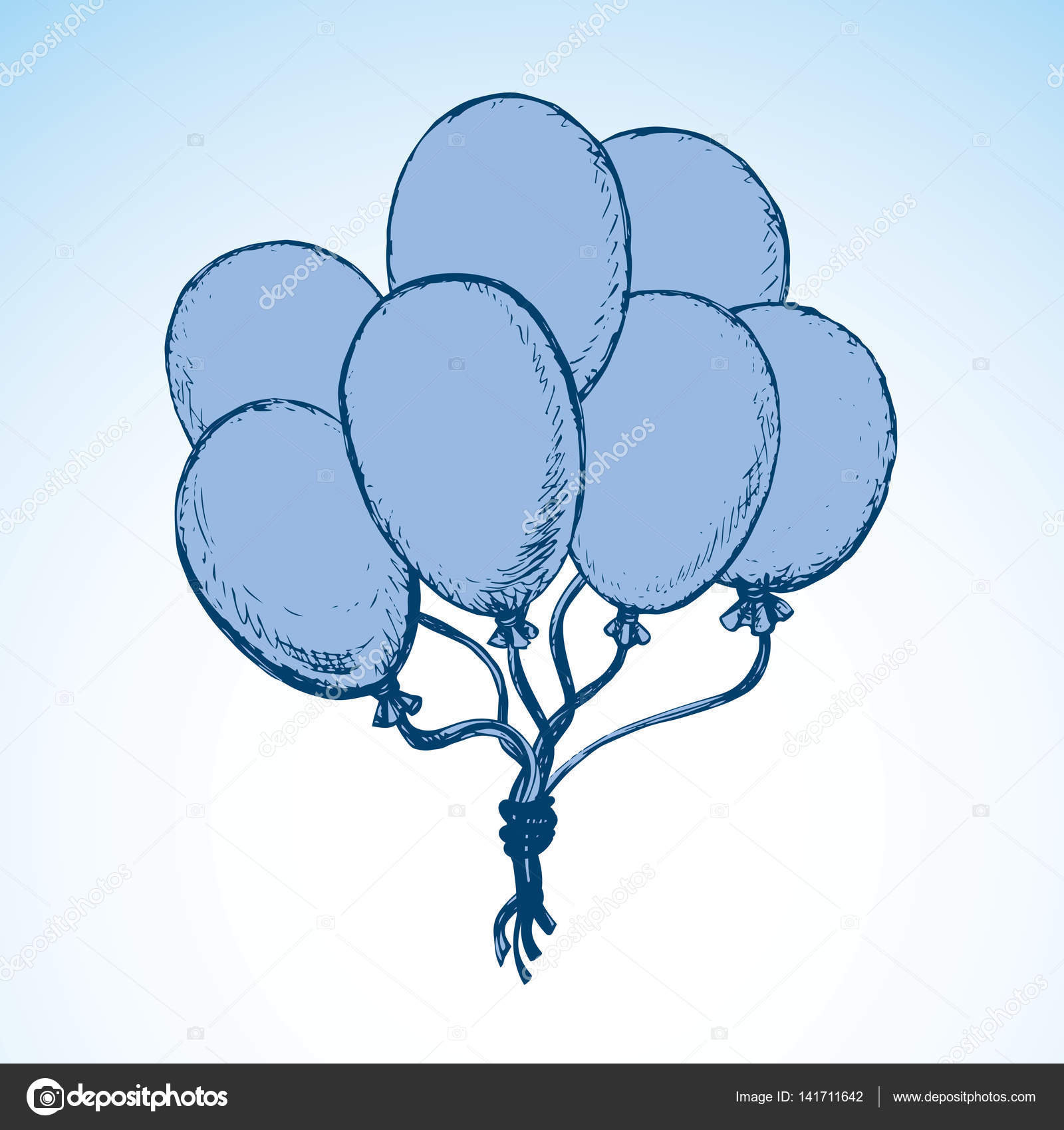 Globo inflable. Dibujo vectorial Vector de stock #141711642 de ©Marinka