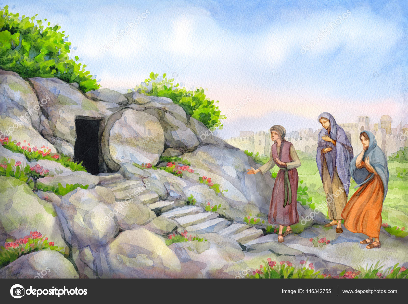 Jesus Sealed Tomb Clipart