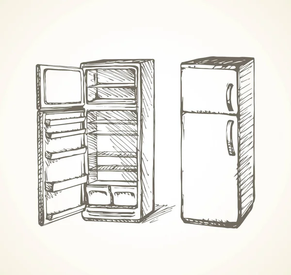 Empty Fridge Drawing