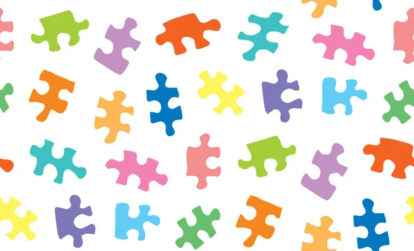Colorful jigsaw puzzle vector background — Stock Vector © k3studija ...