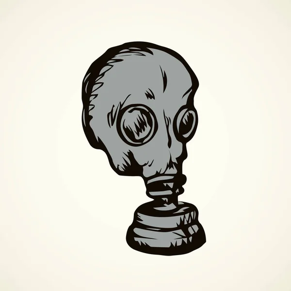 Creepy Gas Mask Drawing