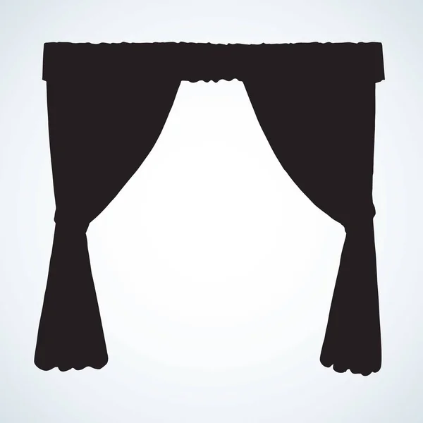 Curtain. Vector drawing ⬇ Vector Image by © Marinka | Vector Stock ...