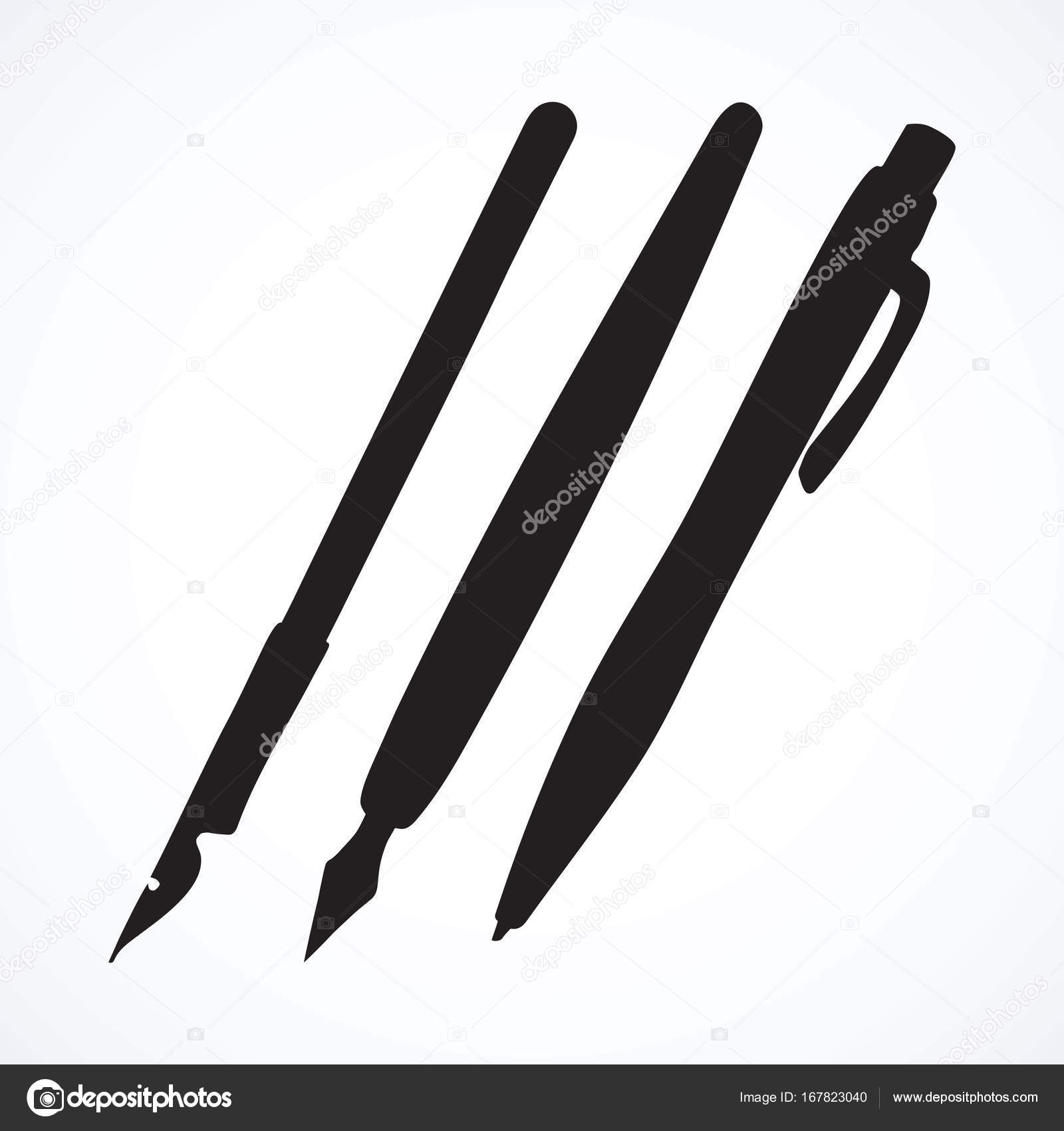 Old pen. Vector drawing Stock Vector Image by ©Marinka #167823040