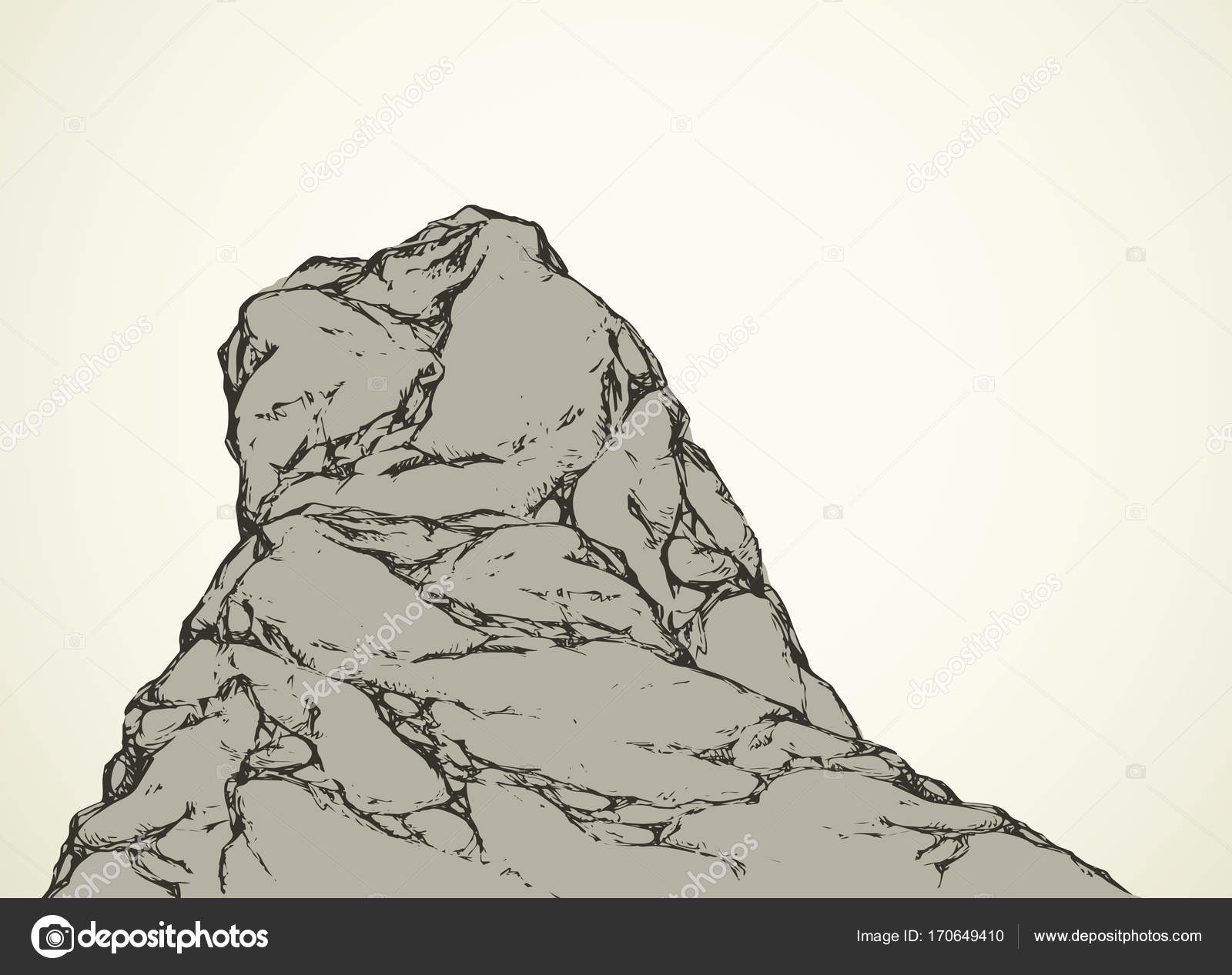 Cliff. Vector drawing Stock Vector Image by ©Marinka #170649410