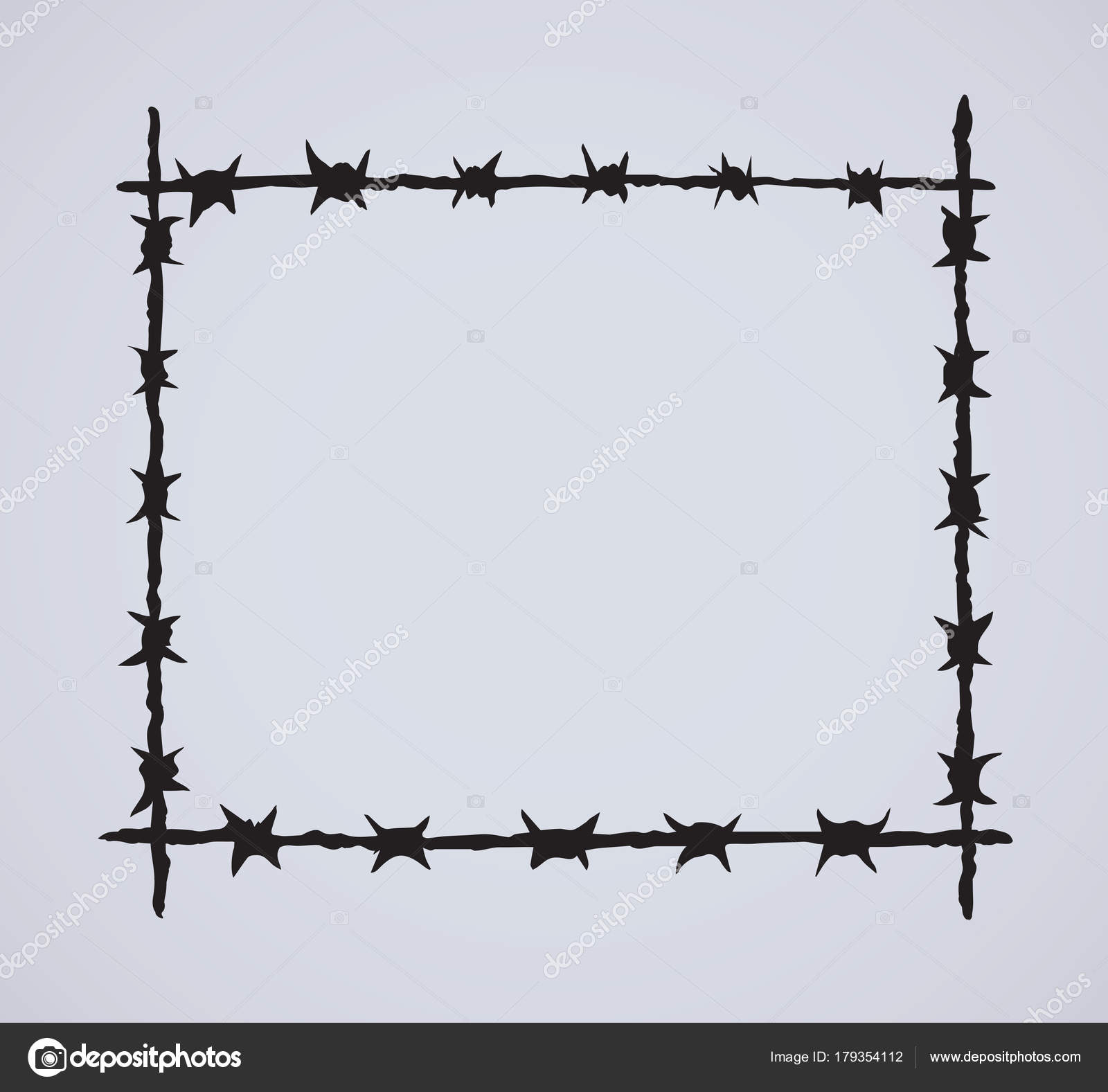 Alambre de espino. Dibujo vectorial Vector de stock por ©Marinka 179354112