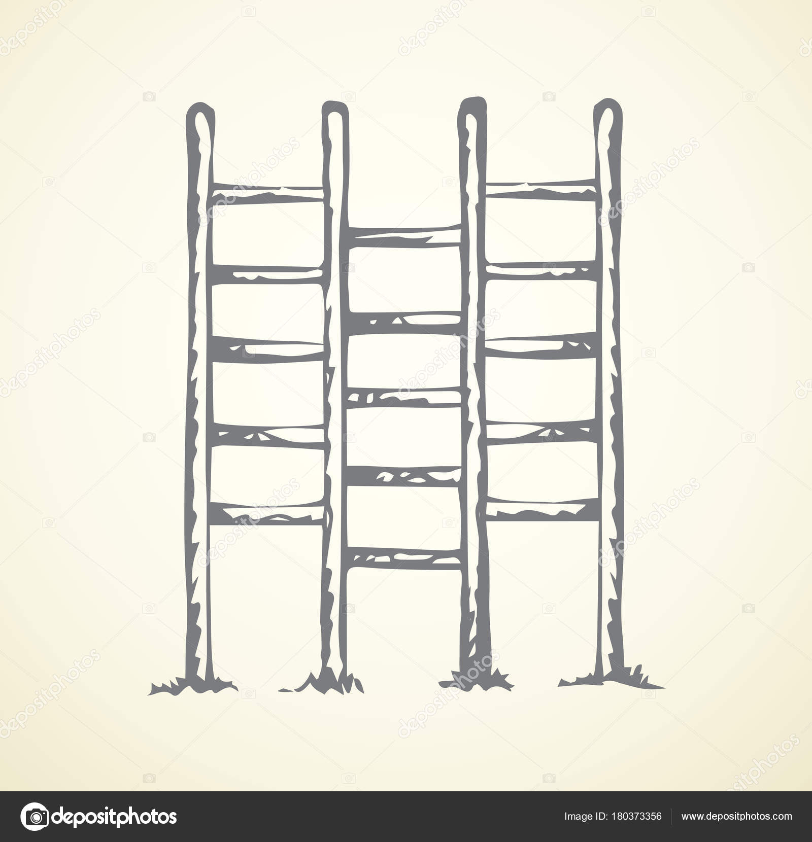 Vector drawing. Ladder Stock Vector by ©Marinka 180373356
