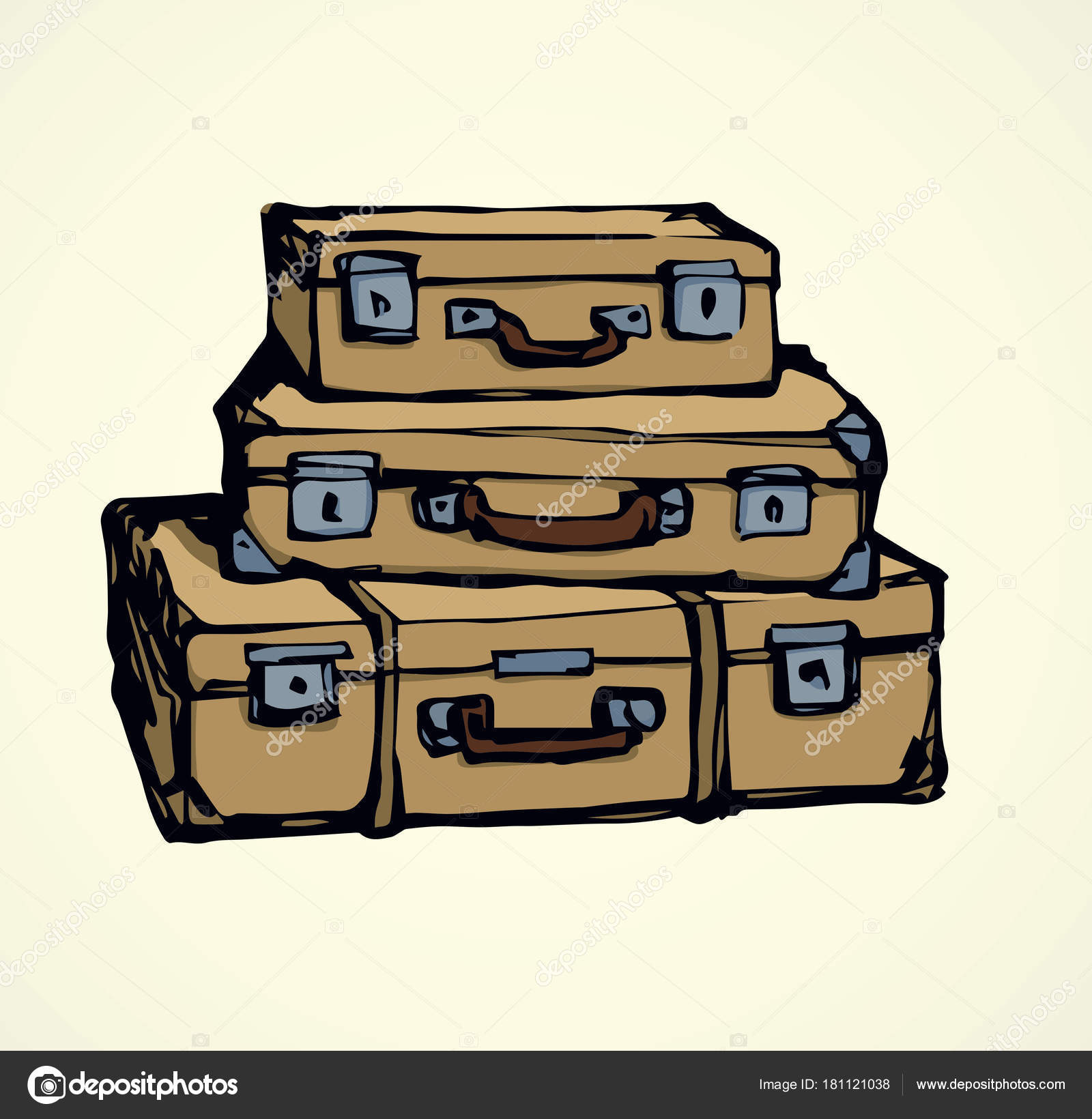 Maleta. Dibujo vectorial Vector de Stock de ©Marinka 181121038