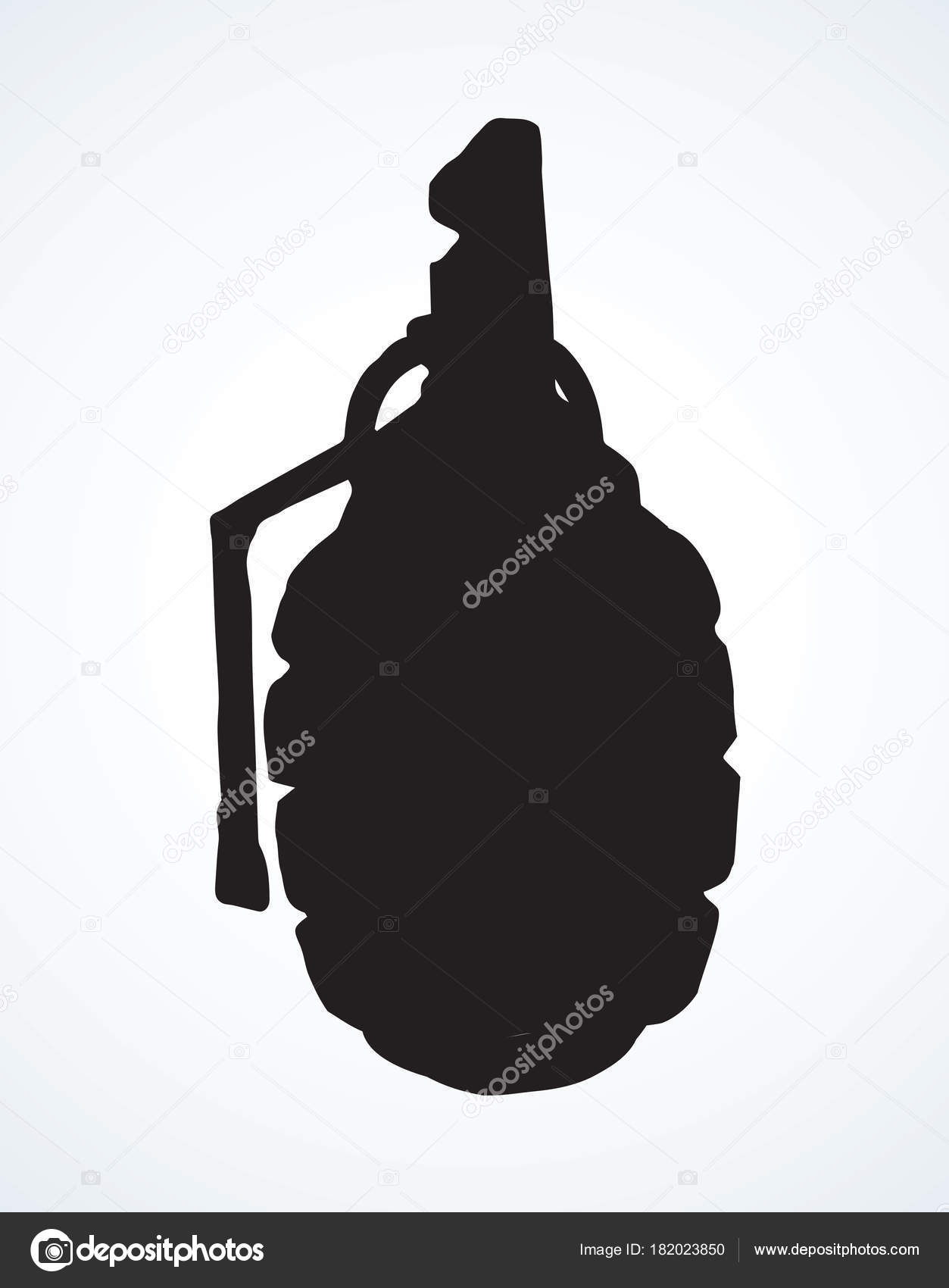 Grenade. Vector drawing Stock Vector Image by ©Marinka #182023850