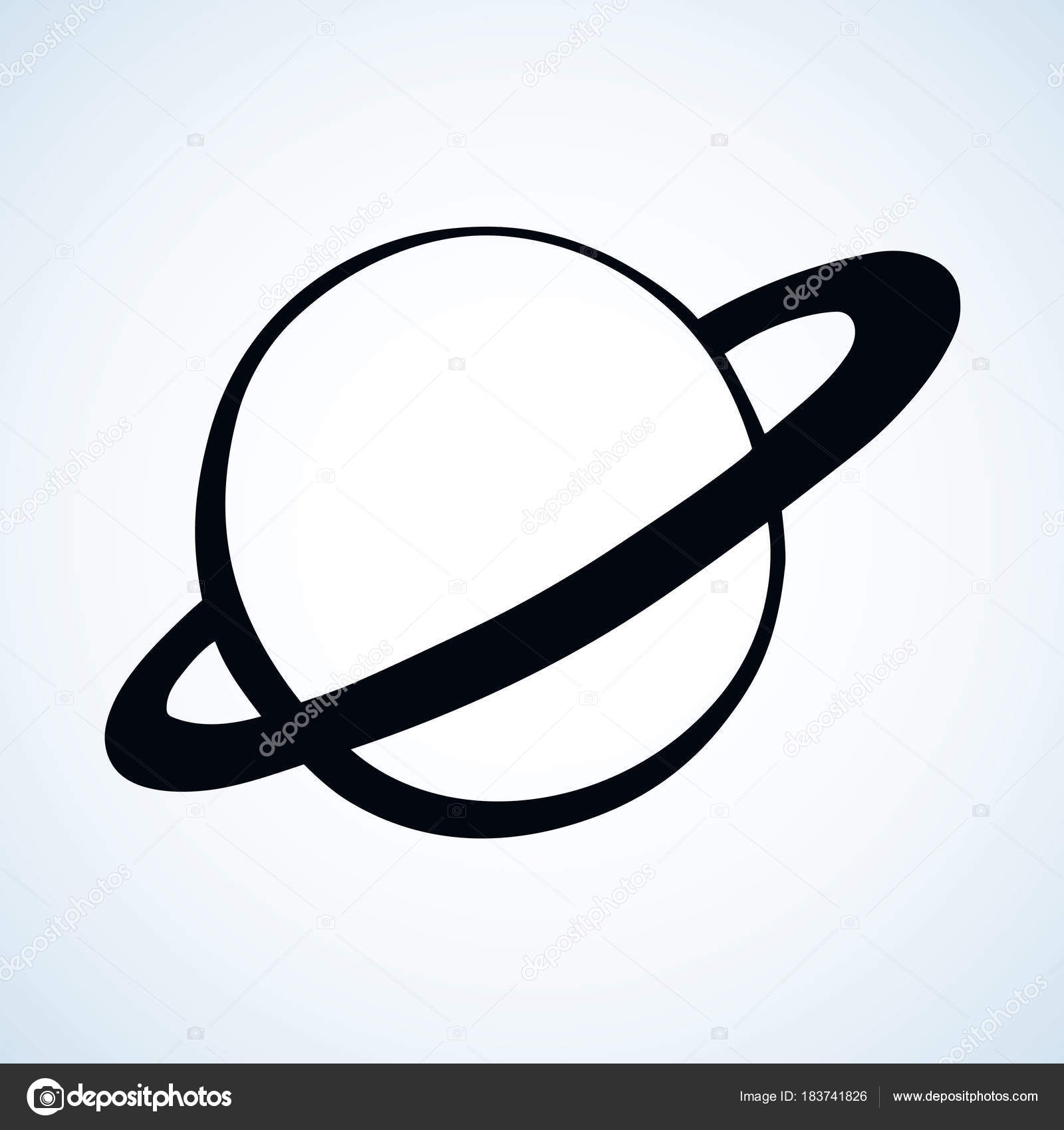 Saturno. Dibujo vectorial Vector de stock por ©Marinka 183741826