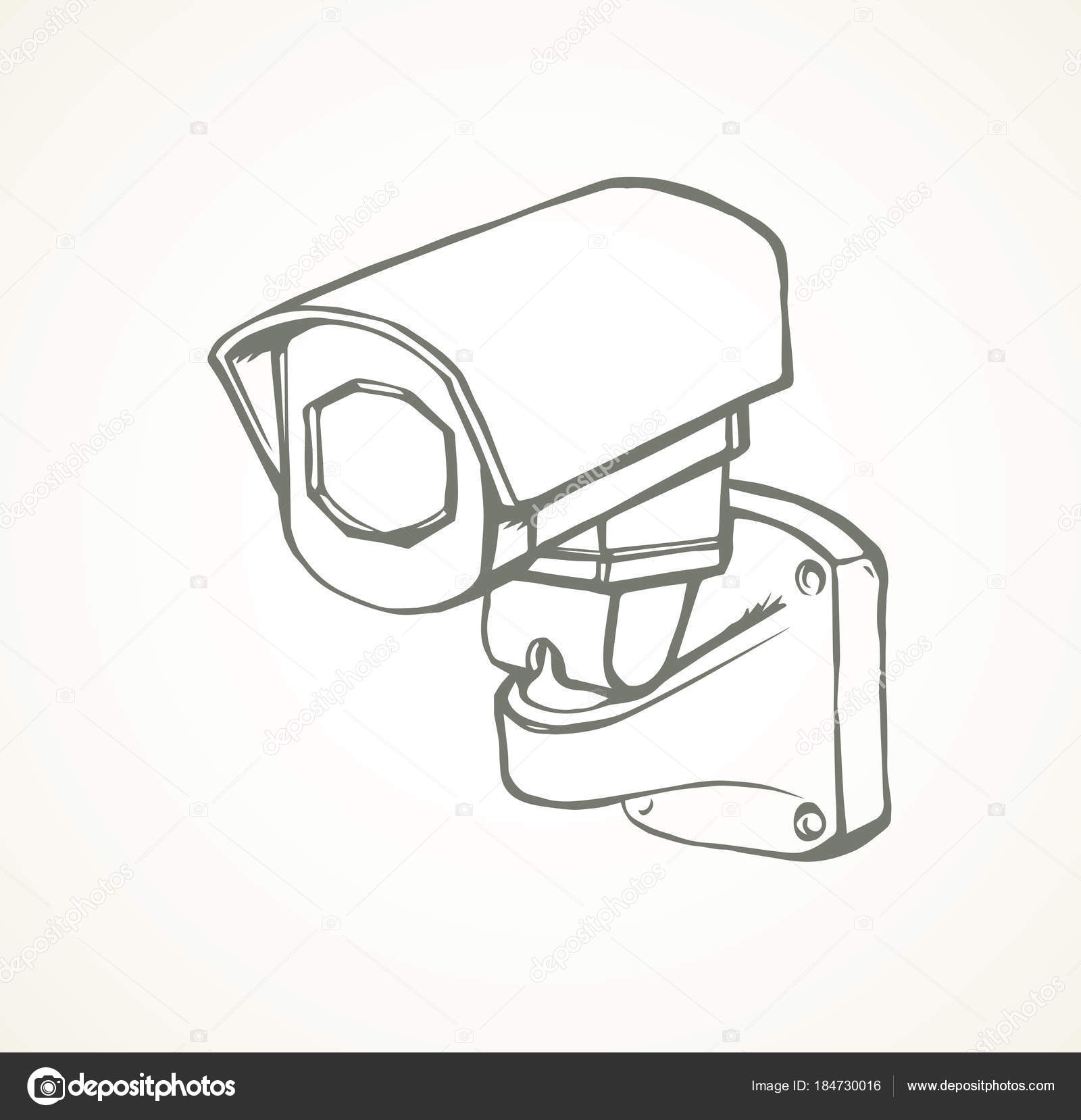 Security camera. Vector drawing Stock Vector Image by ©Marinka #184730016