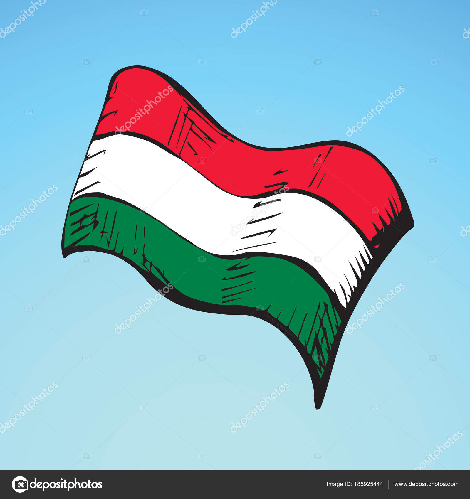 Flag. Vector drawing Stock Vector by ©Marinka 185925444