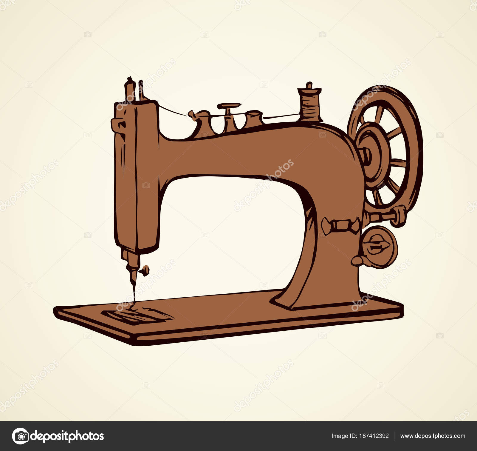 Sewing Machine Illustration