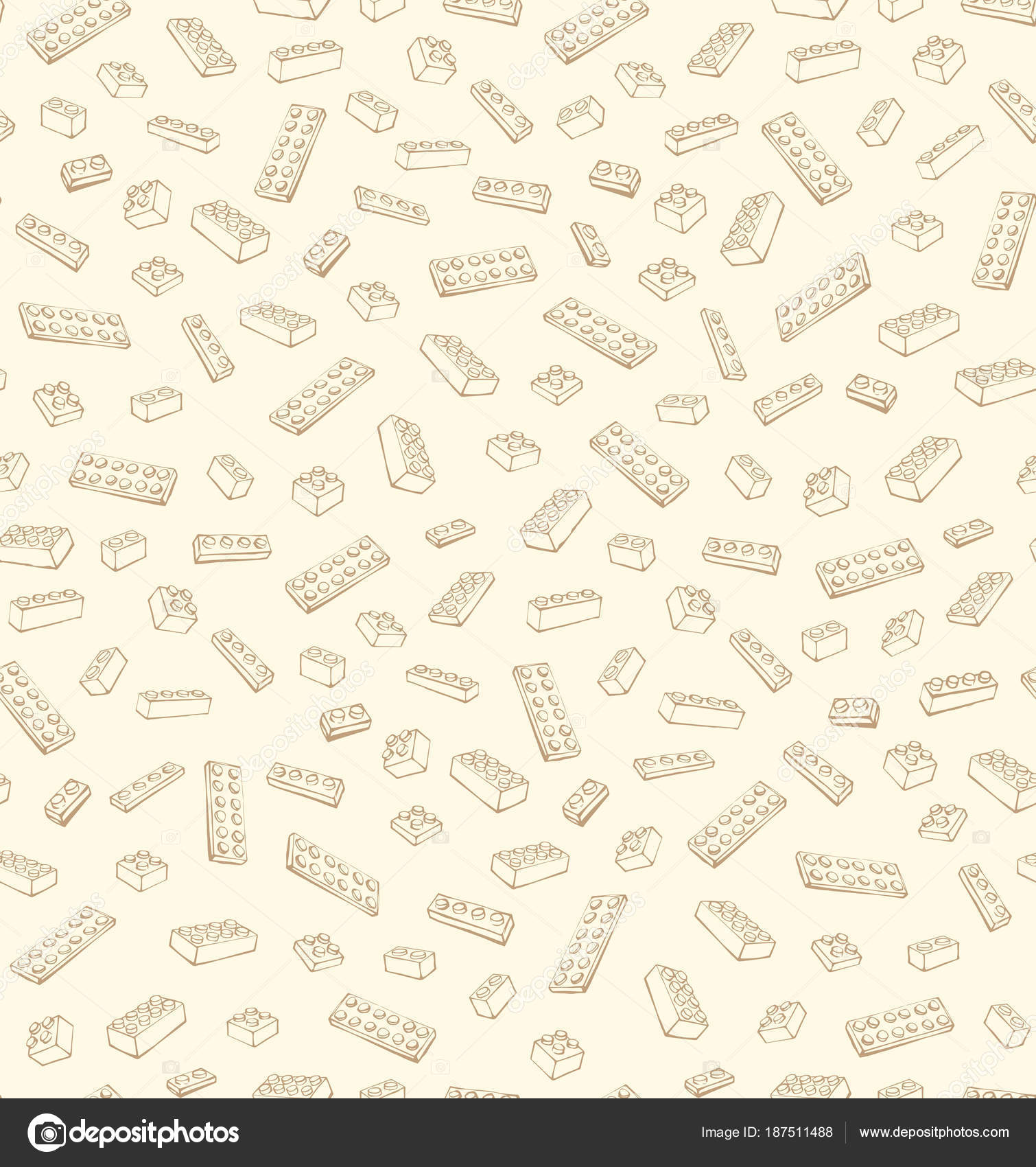 Lego pattern. Vector drawing Stock Vector by ©Marinka 187511488